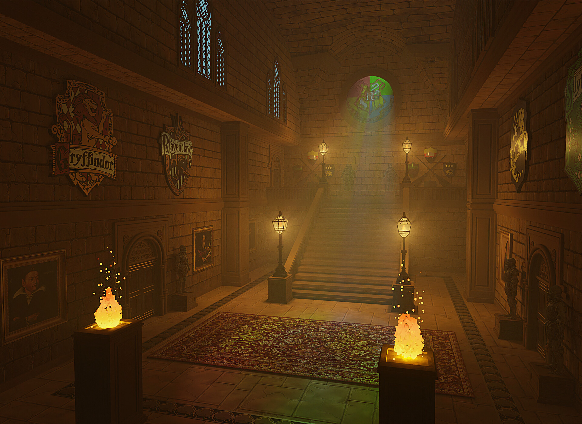 ArtStation - Hogwarts Entrance Hall
