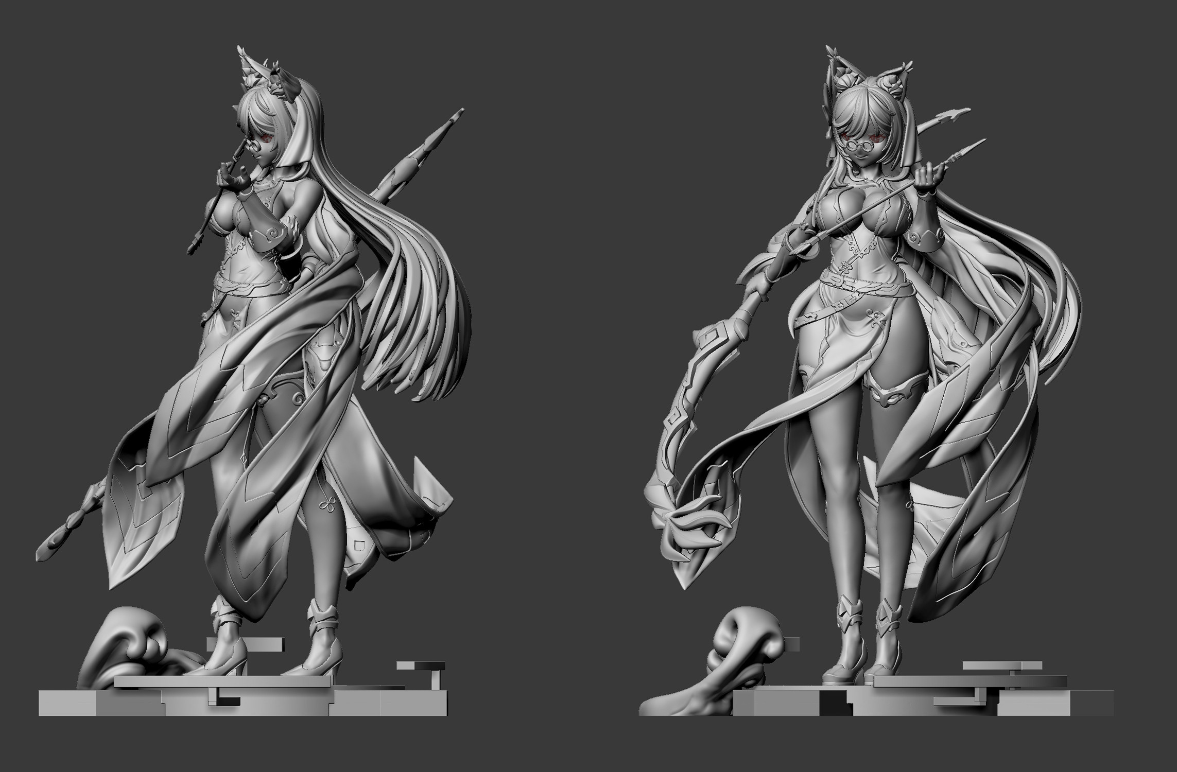 ABOUTCG - 职业手办原型师第三期 谌同学作品 绯红之境-穹落 Crimson Realm