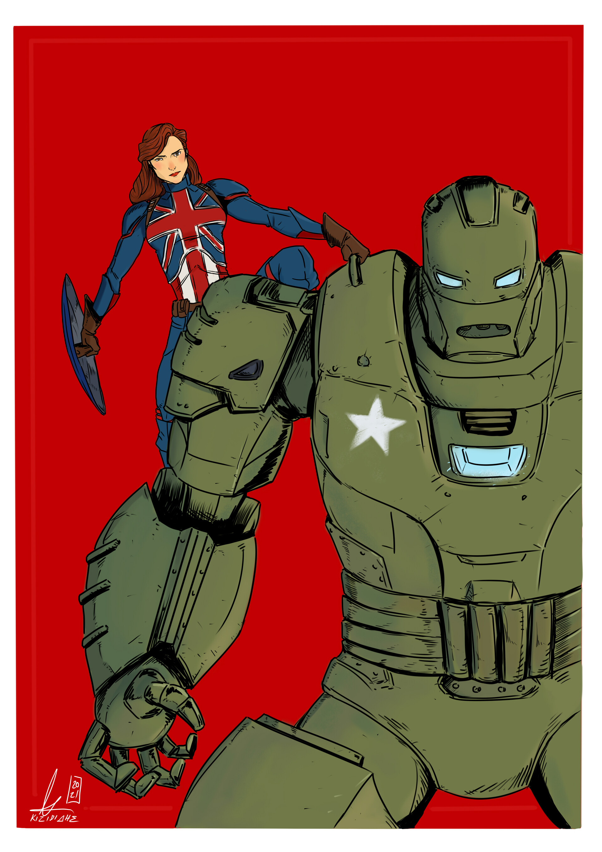 ArtStation - CAPTAIN CARTER AND HYDRA STOMPER