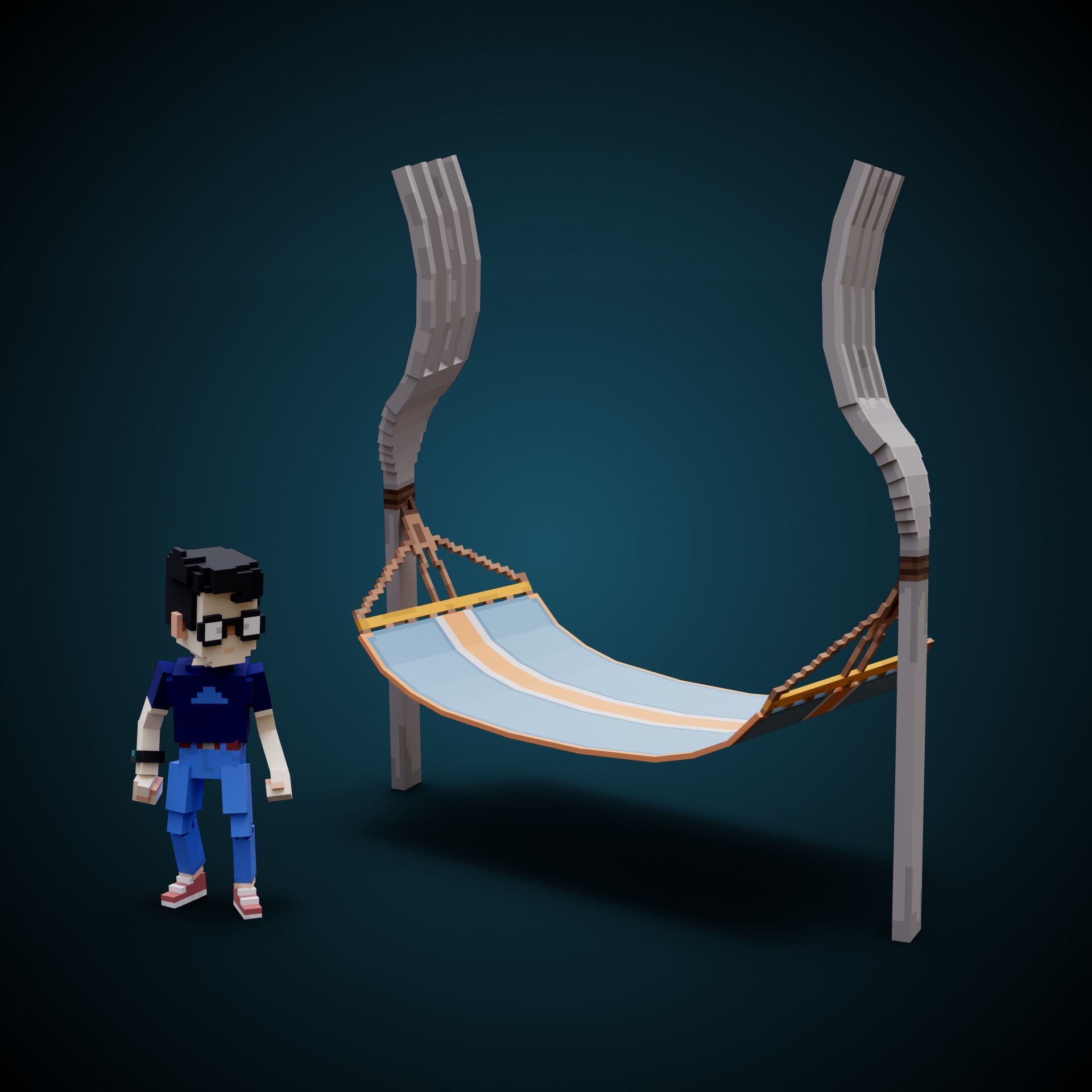 ArtStation - Beach Fork Hammock