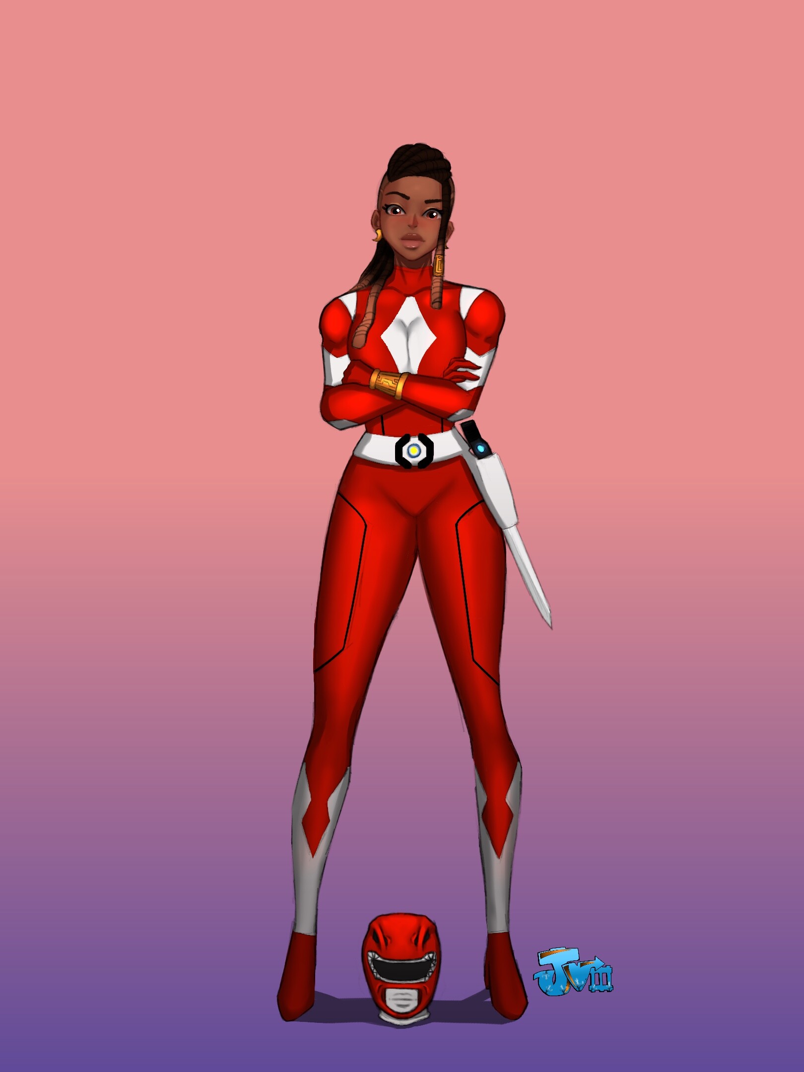 ArtStation - Red Ranger Character Design