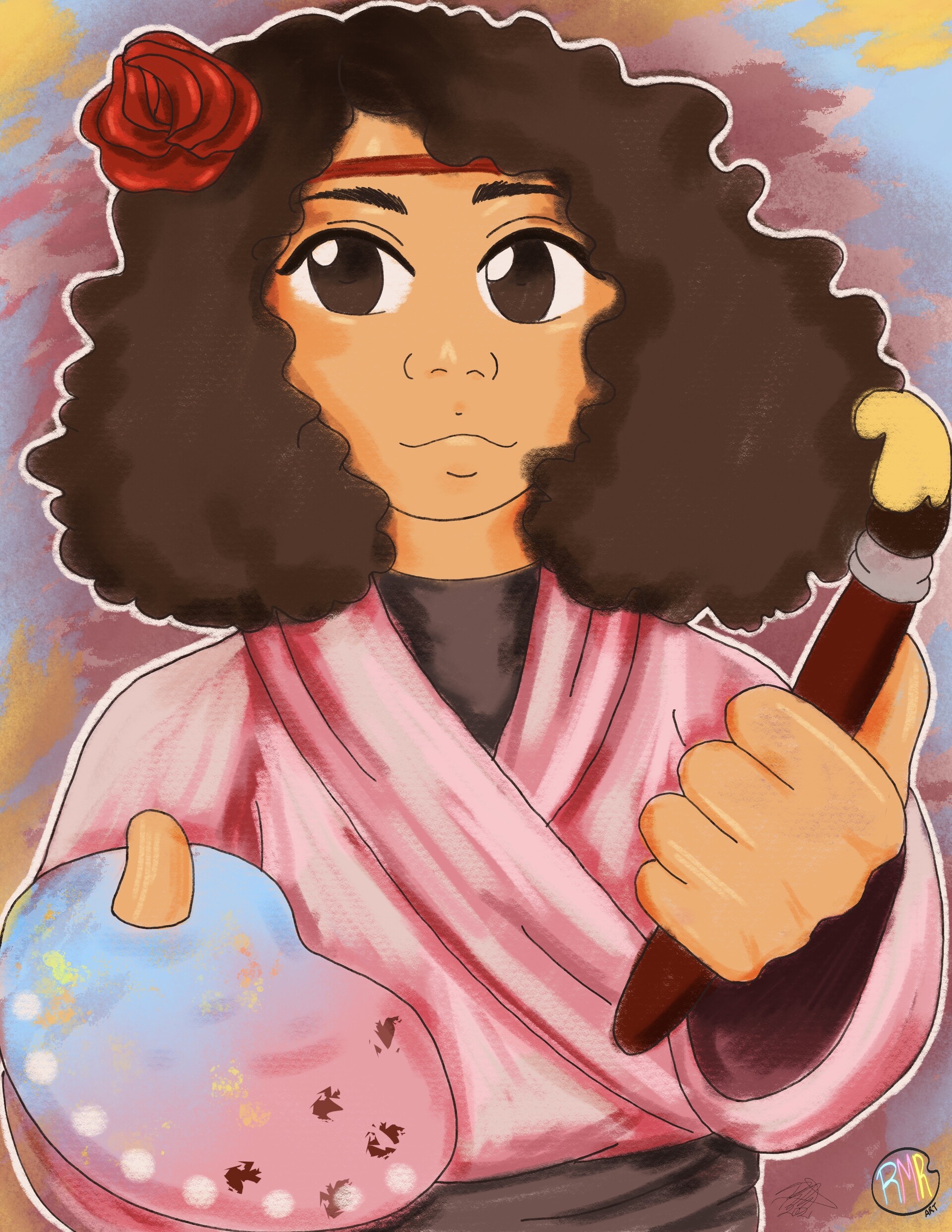 ArtStation - Self portrait “Dojo mode”