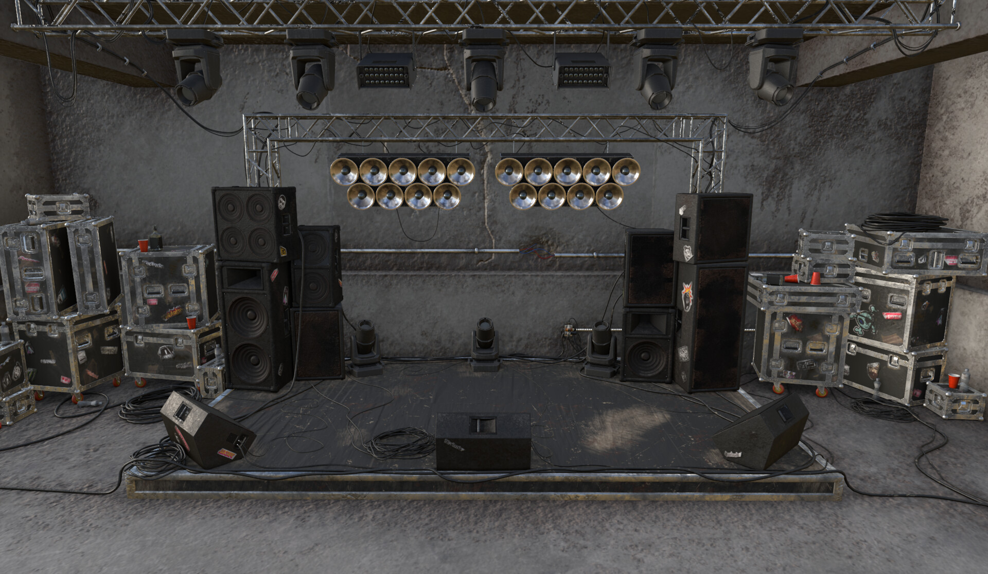 ArtStation - Underground Music Venue (Real-Time)