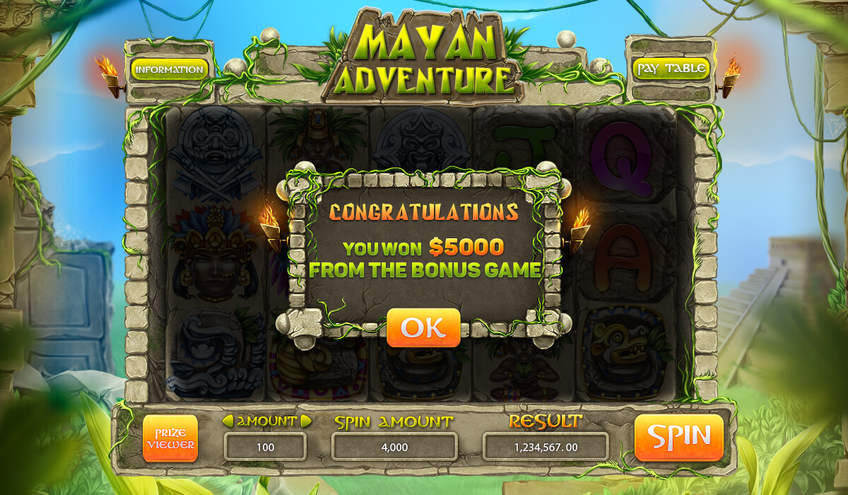 ArtStation - Congratulation Screen for the Bonus Game