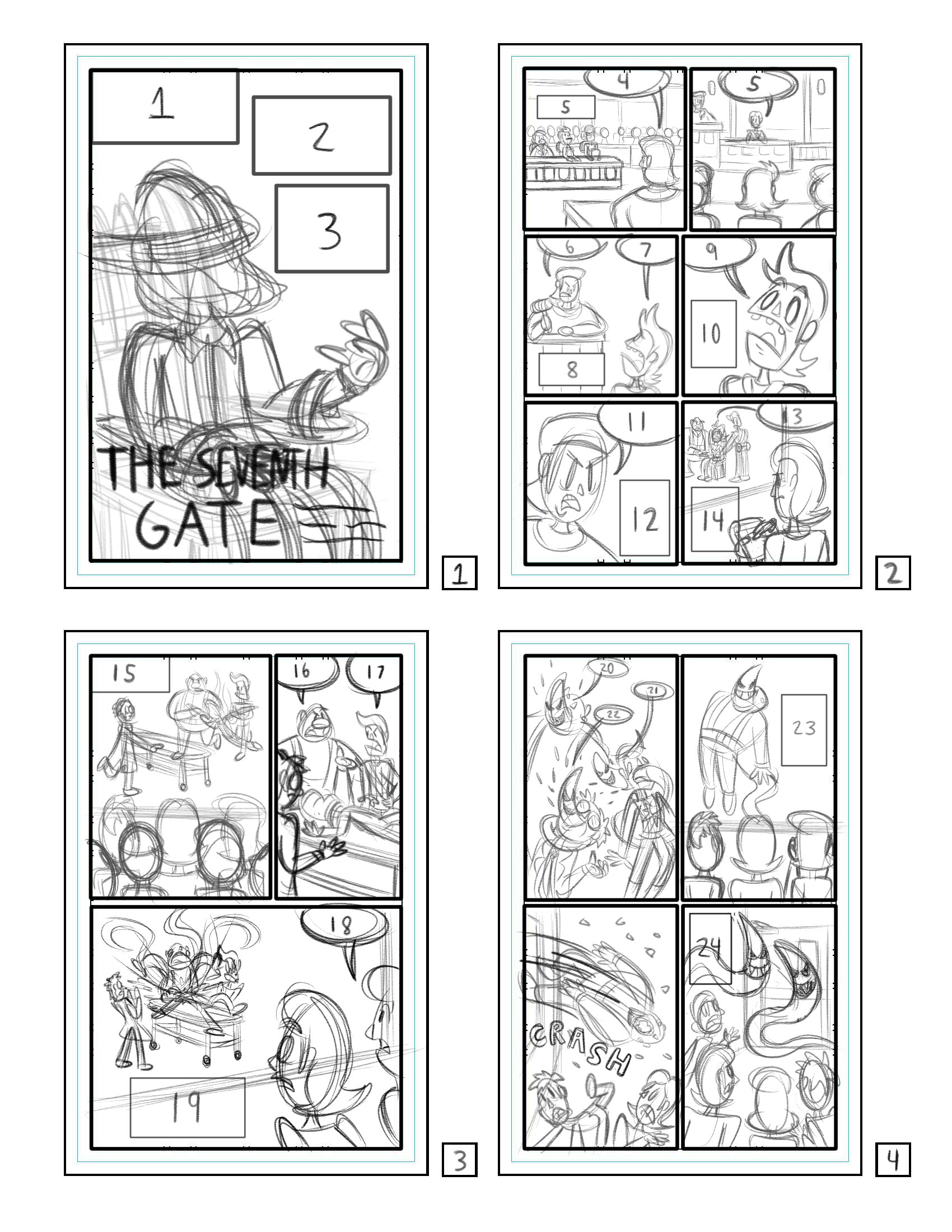 ArtStation - The Seventh Gate - Thumbnails