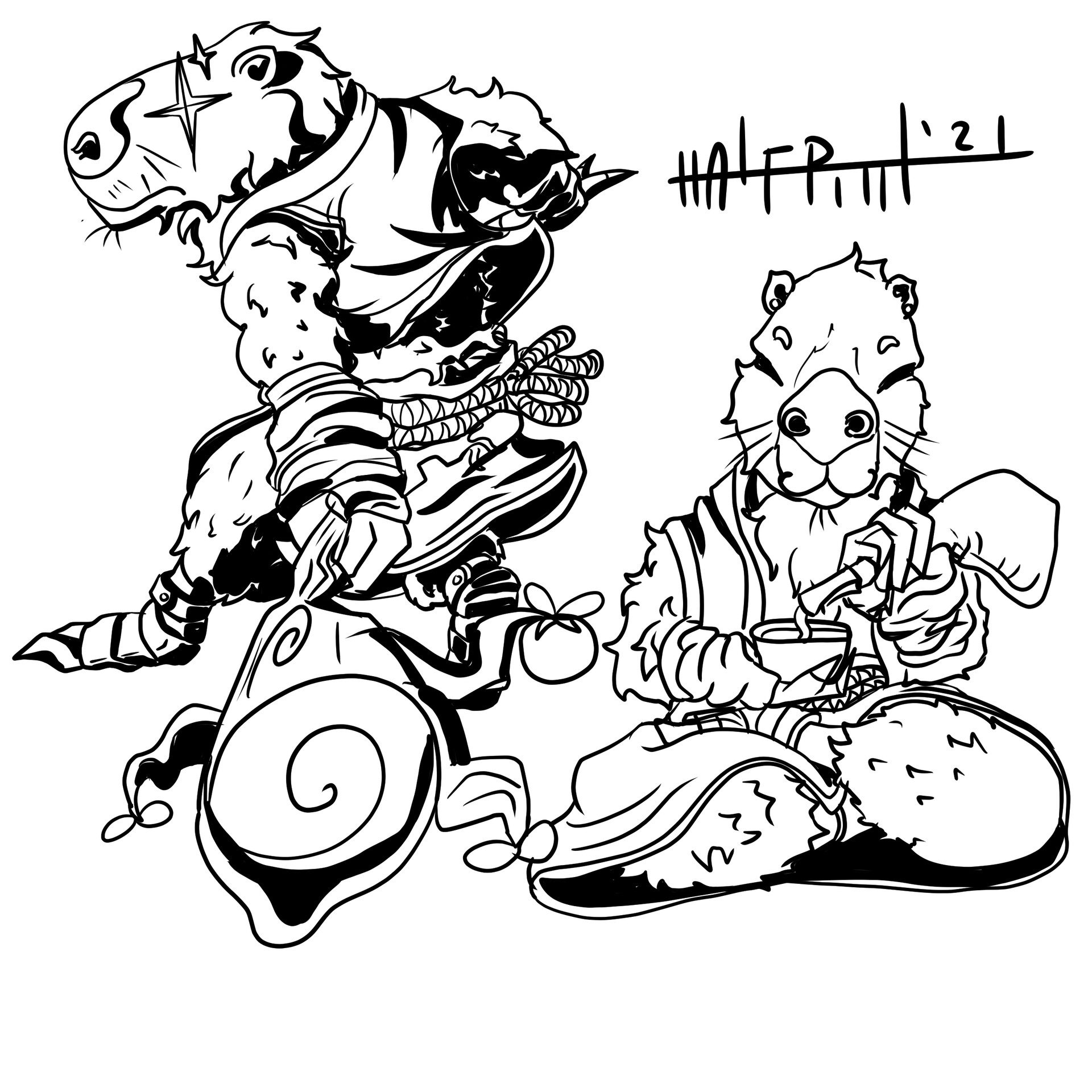 Alex Calderon - Sketch and Studies