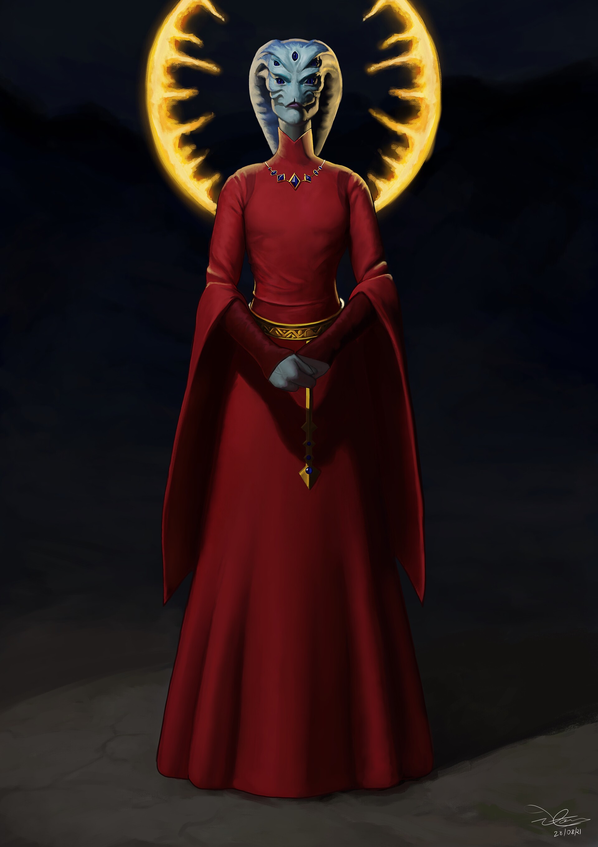 ArtStation - Alien Priestess