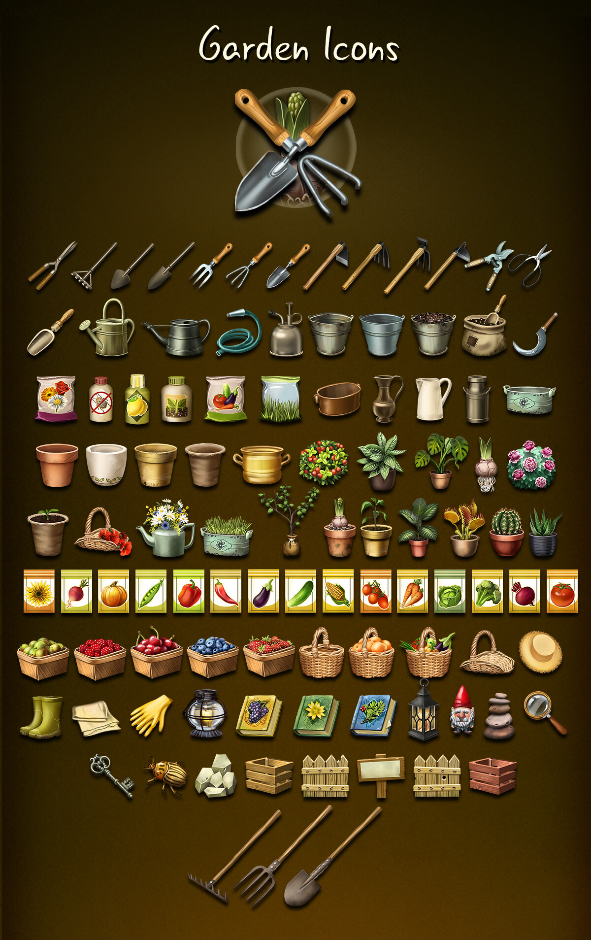 ArtStation - Garden icons