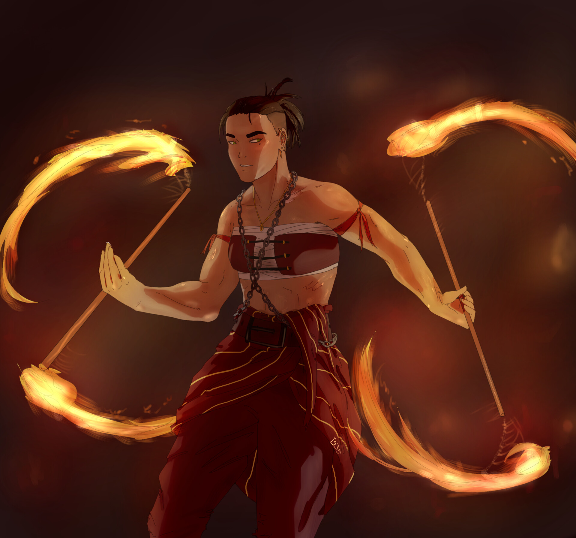 ArtStation - Playing with fire