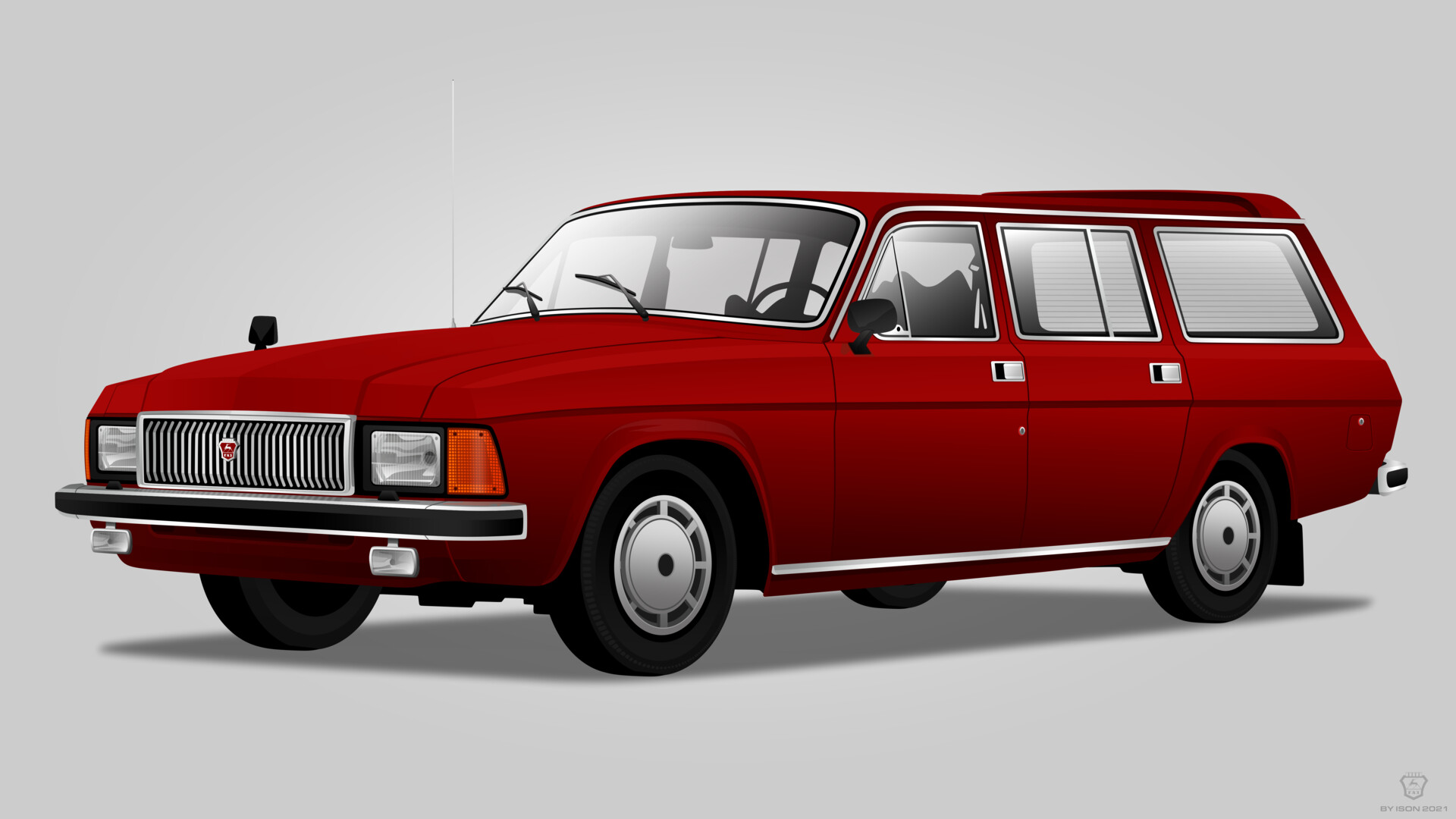 ArtStation - GAZ 31022 Volga Station Wagon