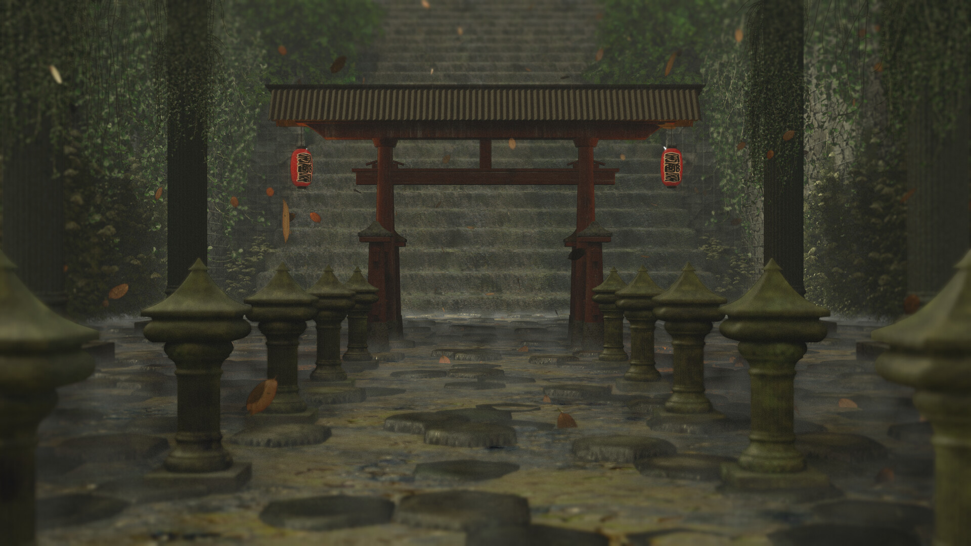 ArtStation - Shrine of the Wind Maiden