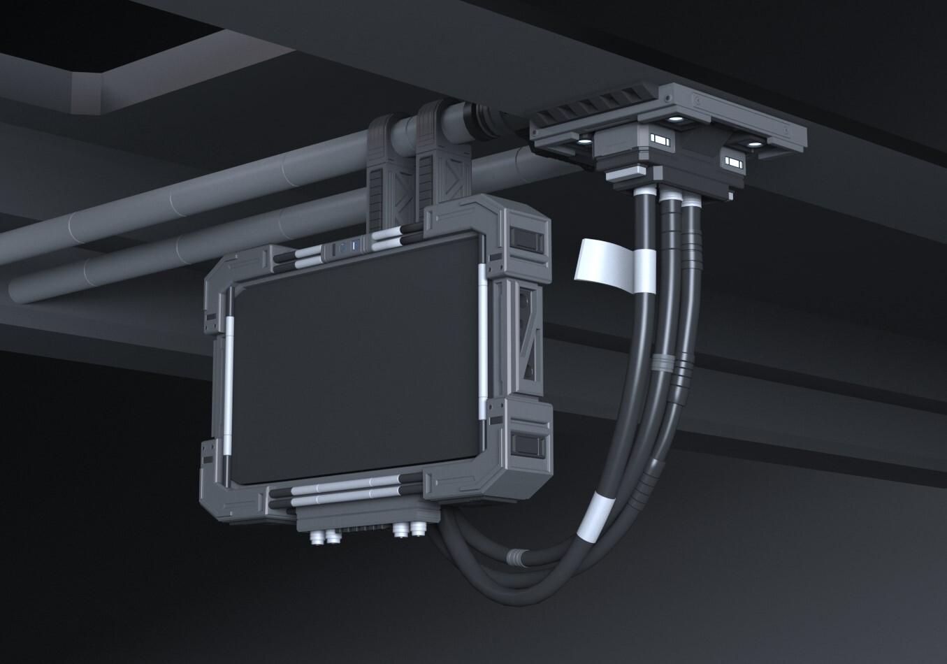 ArtStation - Scifi Monitor