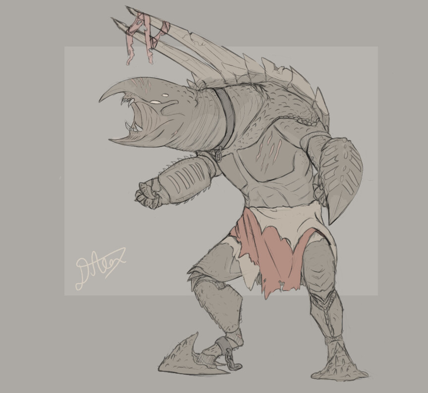ArtStation - Barbarian Sketch