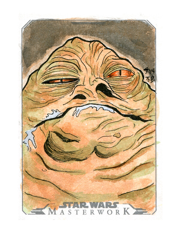 ArtStation - Topps Star Wars Masterwork Jabba the Hutt