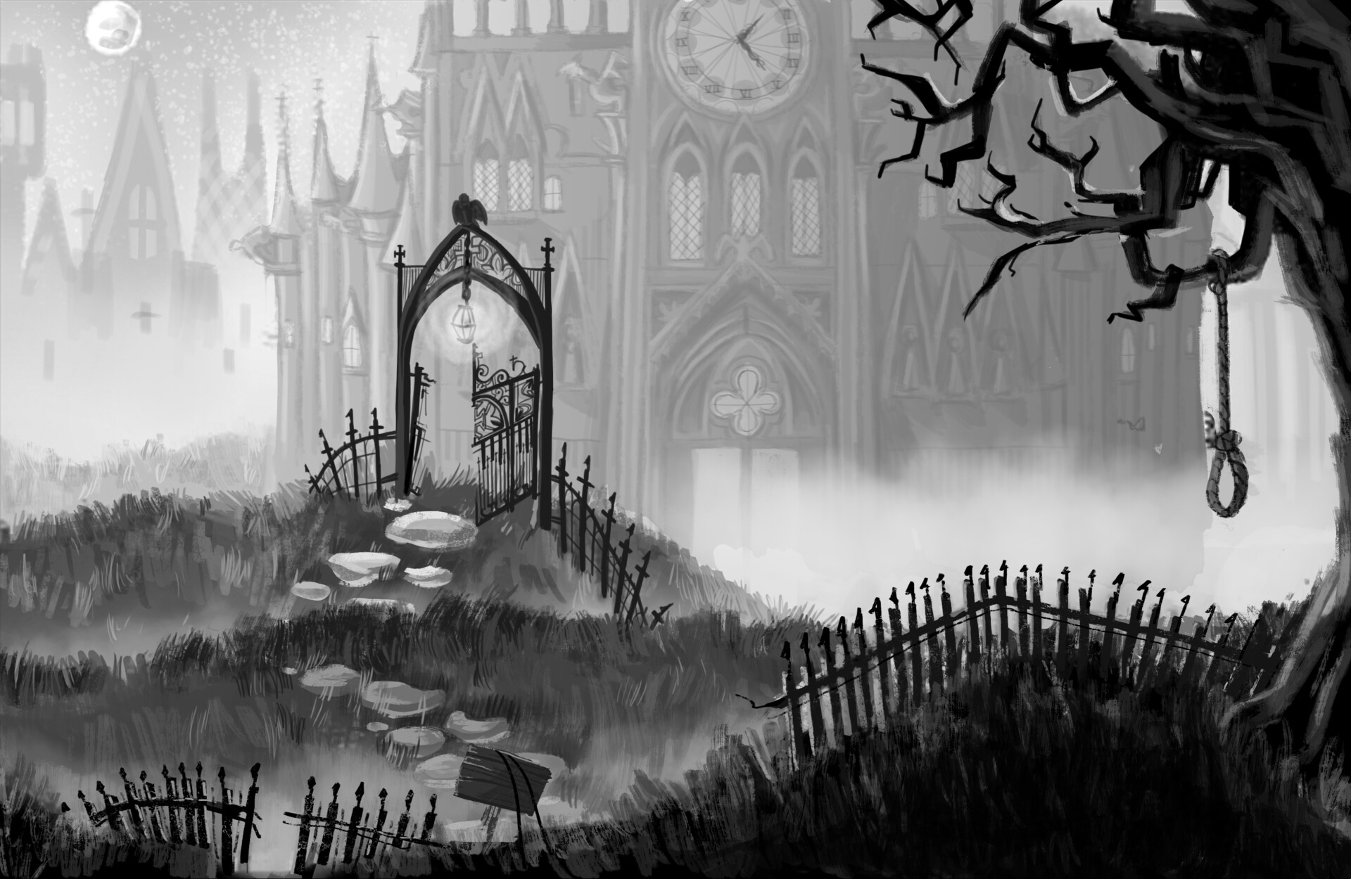 ArtStation - Spooky Entrance