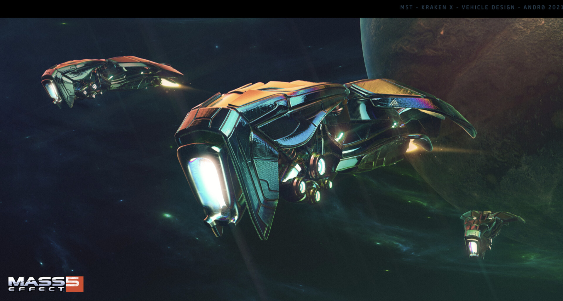 Artstation Geth Frigate Ship Mass Effect 5