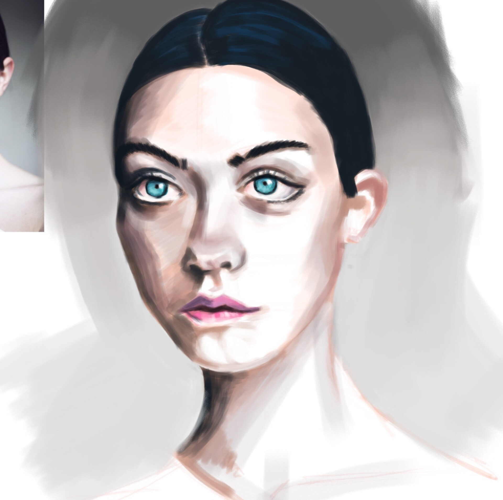 ArtStation - Girl staring