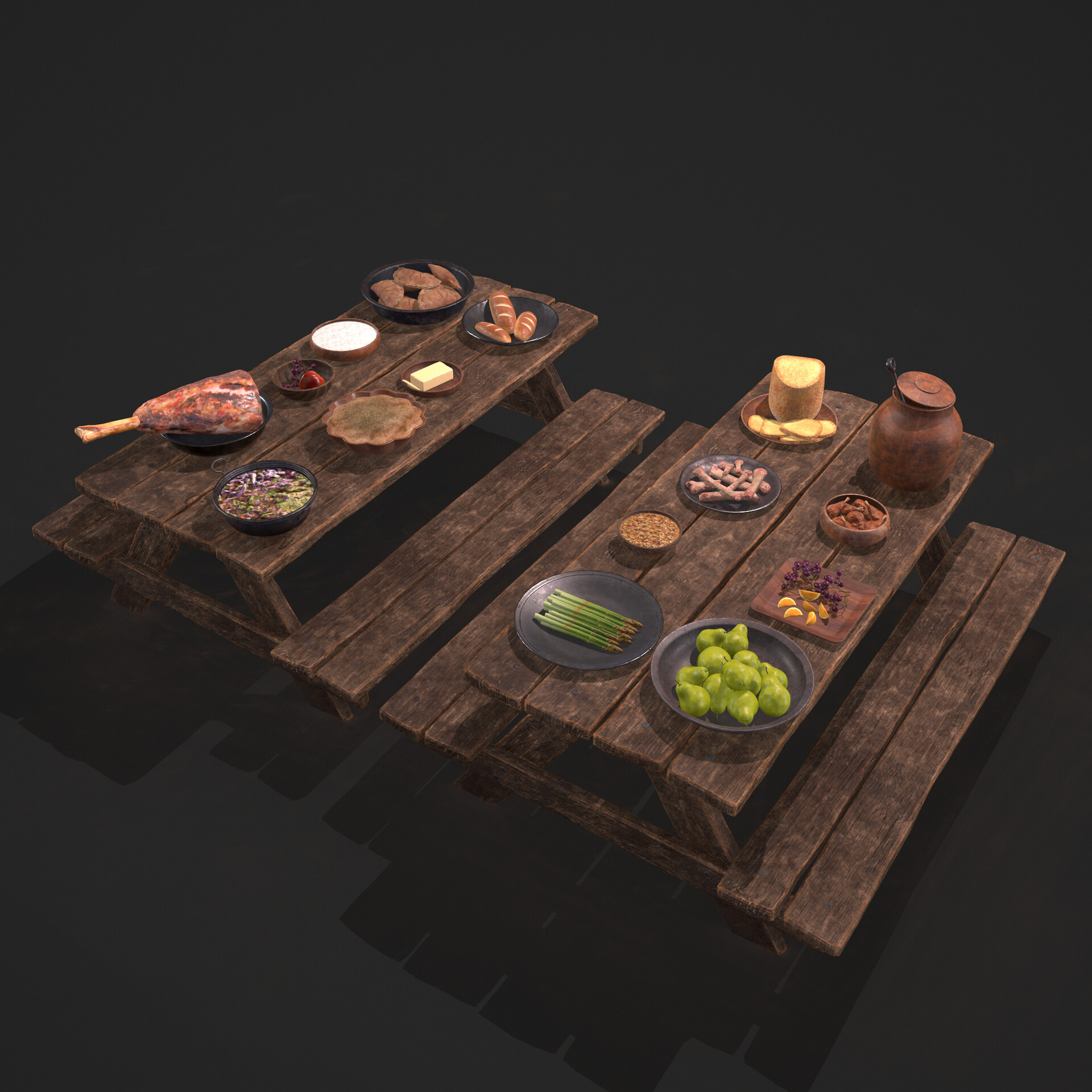 ArtStation - Medieval Picnic Feast Collection