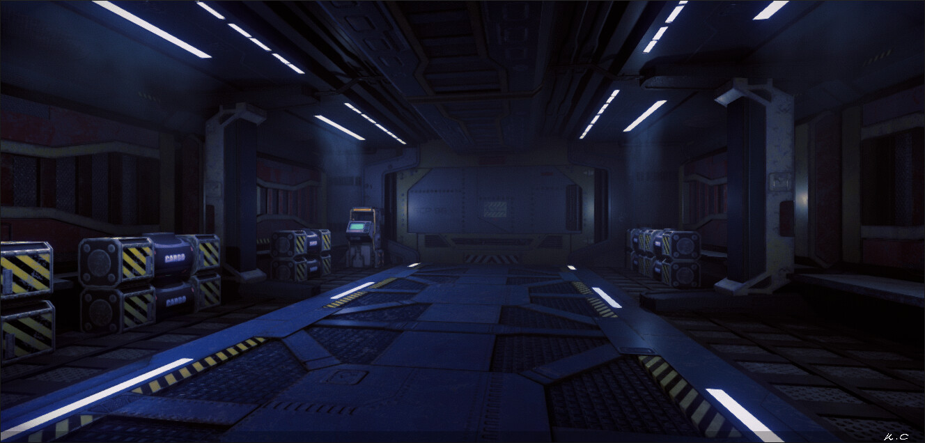 ArtStation - 3D Space Hall Environment Set in Unity Engine