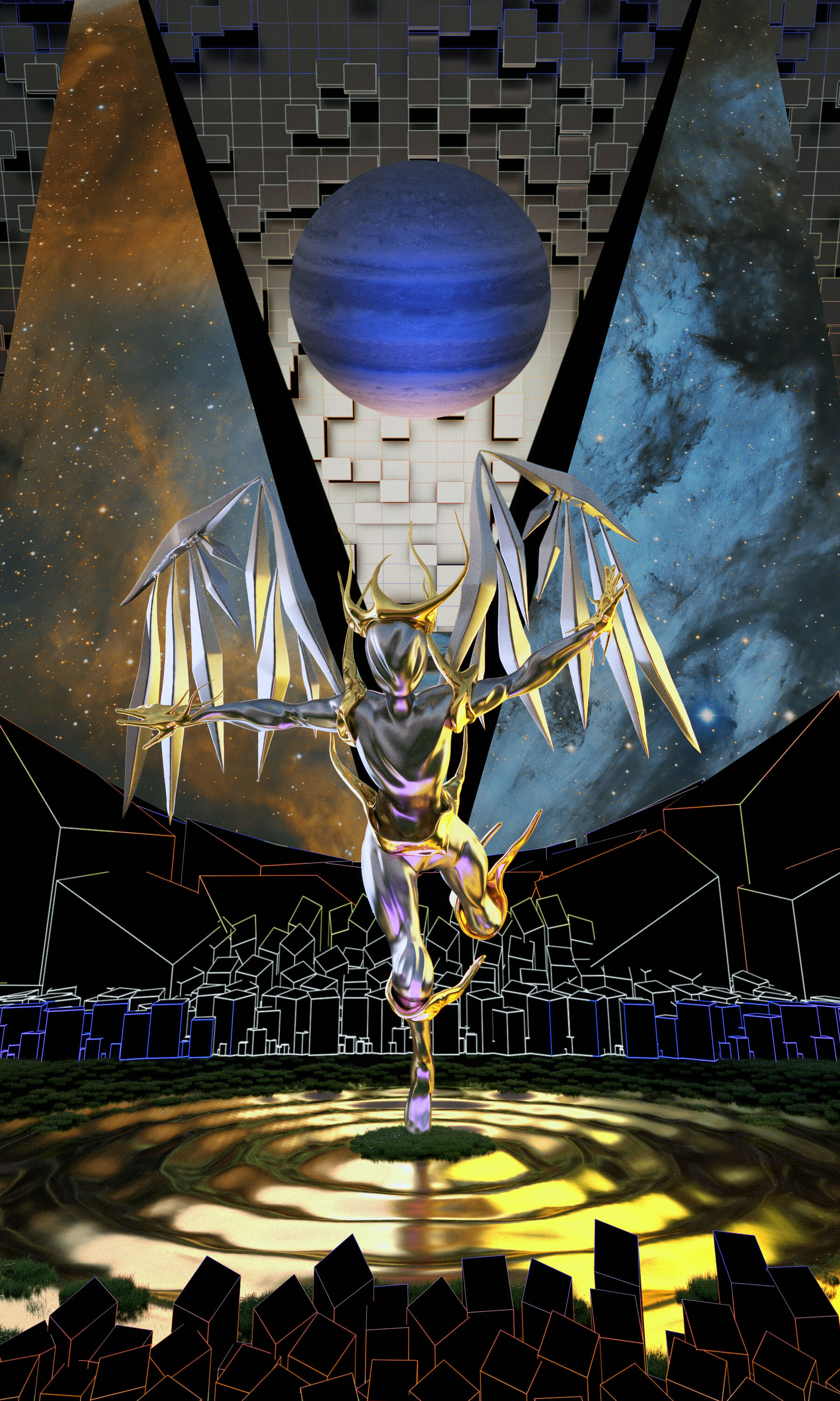 ArtStation - Angels of Chrome and Gold