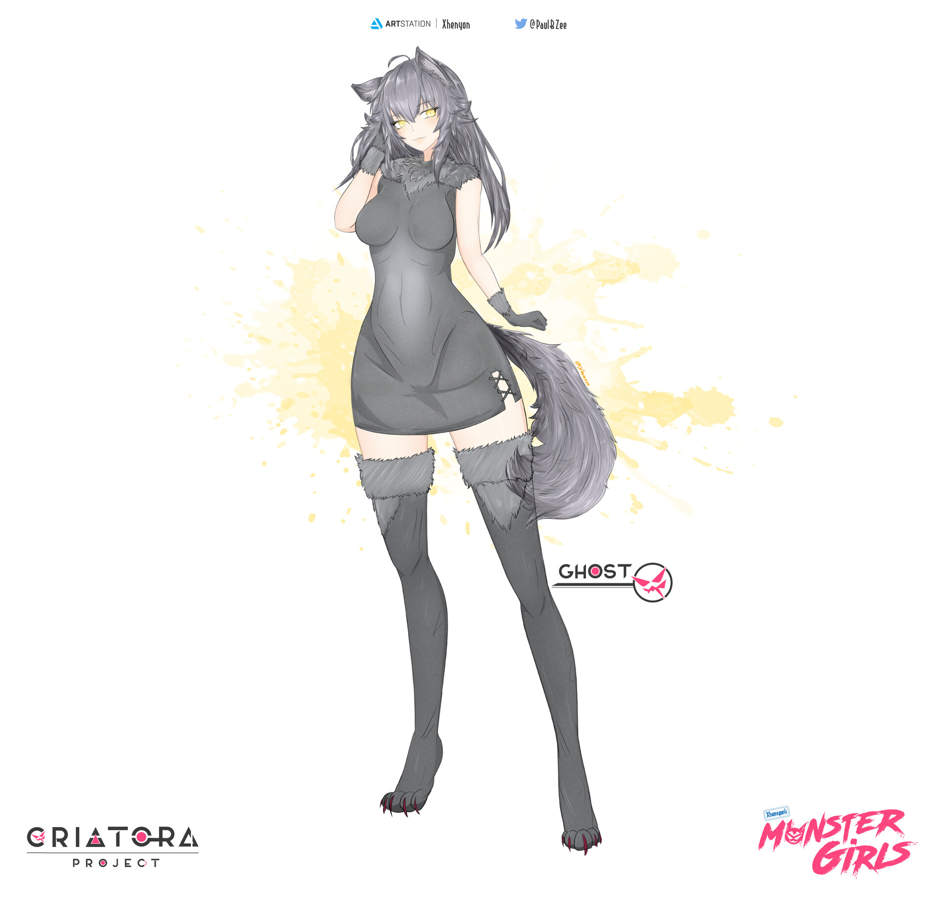 ArtStation - GHOST - Wolf Girl