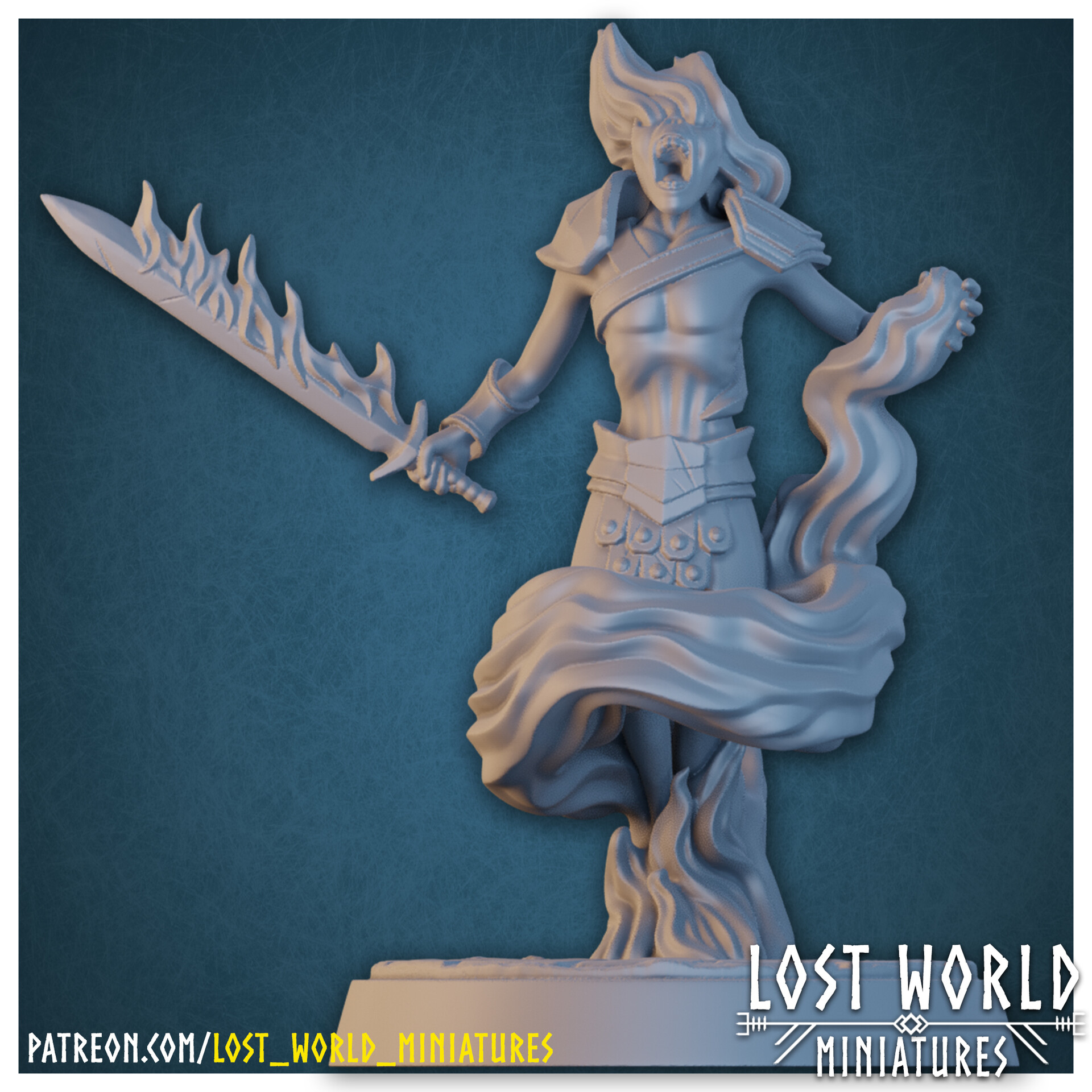 Philip Lyon - Spectre Revenant miniature sculpts for 3D printing - 2021