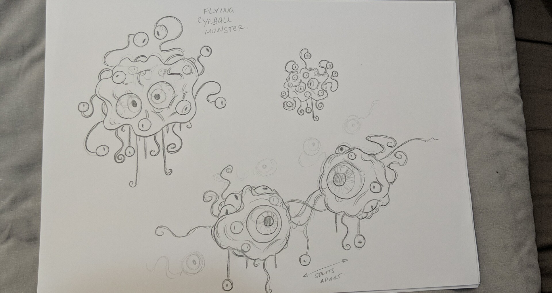 ArtStation - Flying Eyeball Monster