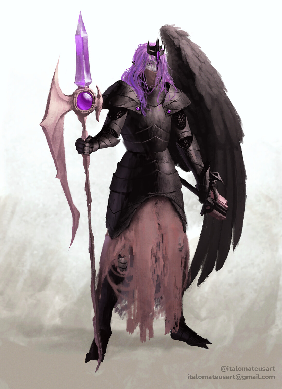 ArtStation - Boros the Fallen Angel (Concept)