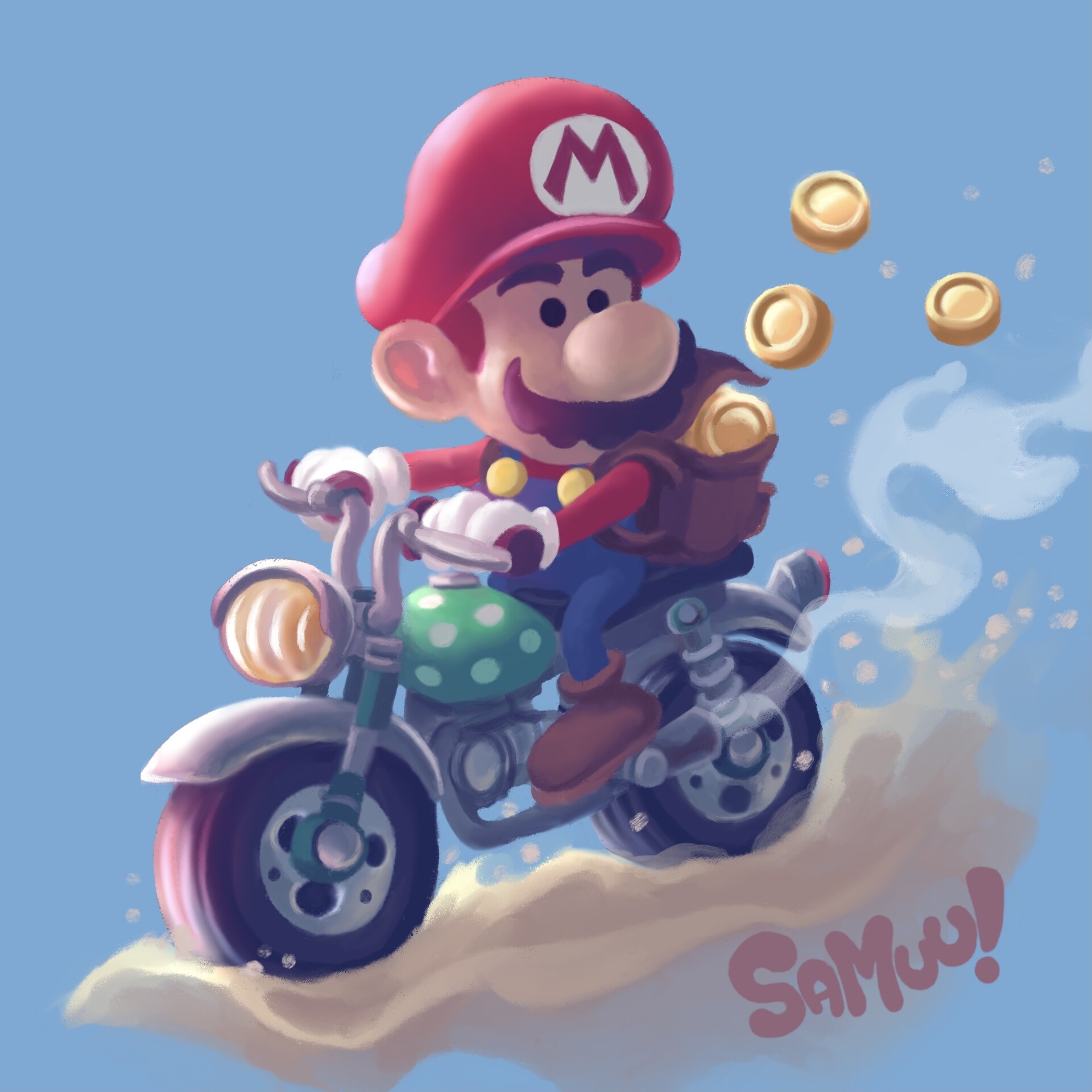 ArtStation - Super Mario Fan Art.
