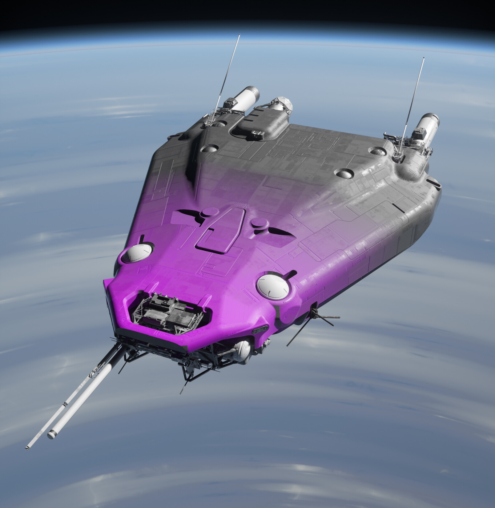 Stanislav Verbitsky - Ship/space concept sketches -- July