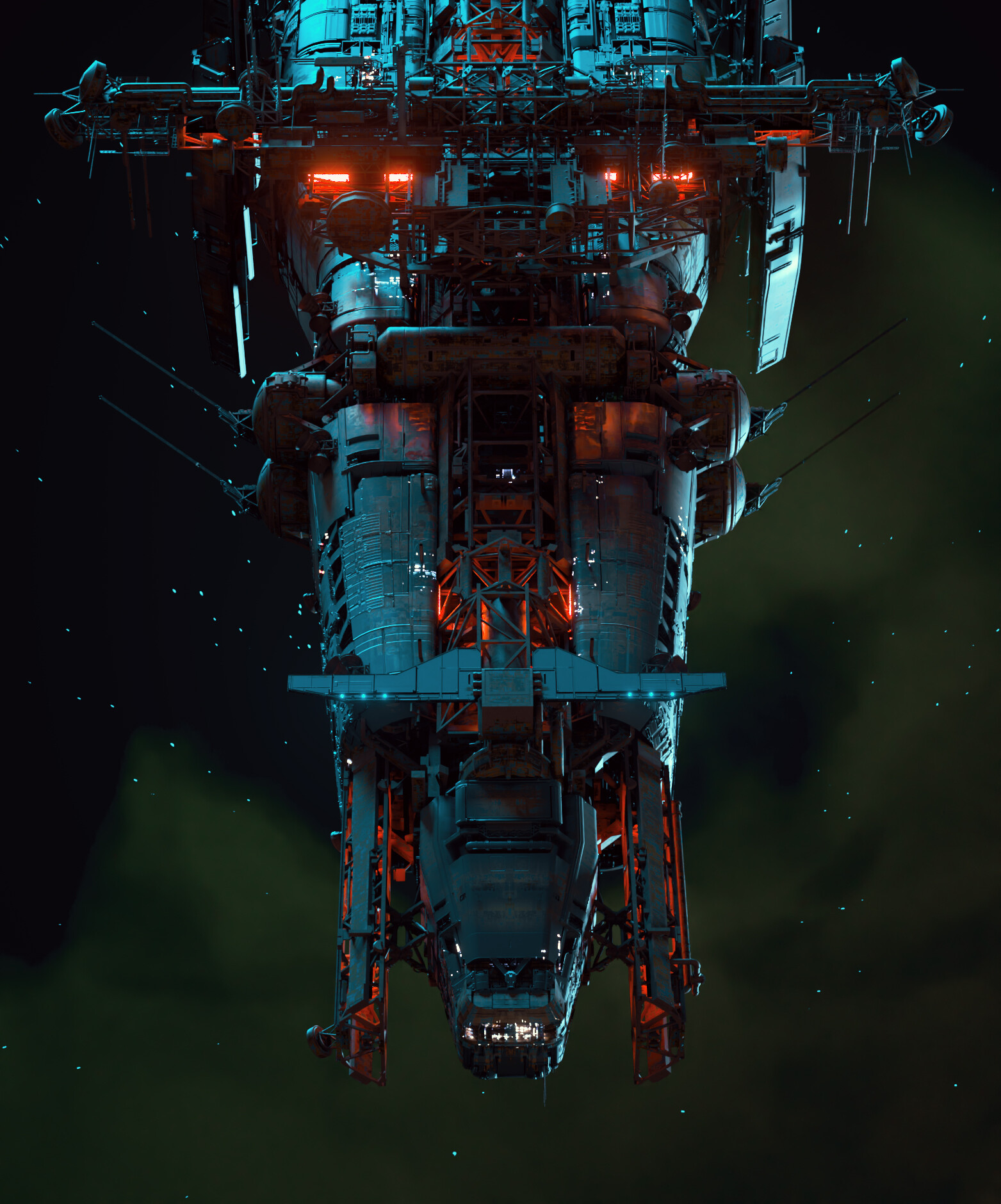 Stanislav Verbitsky - Ship/space concept sketches -- July