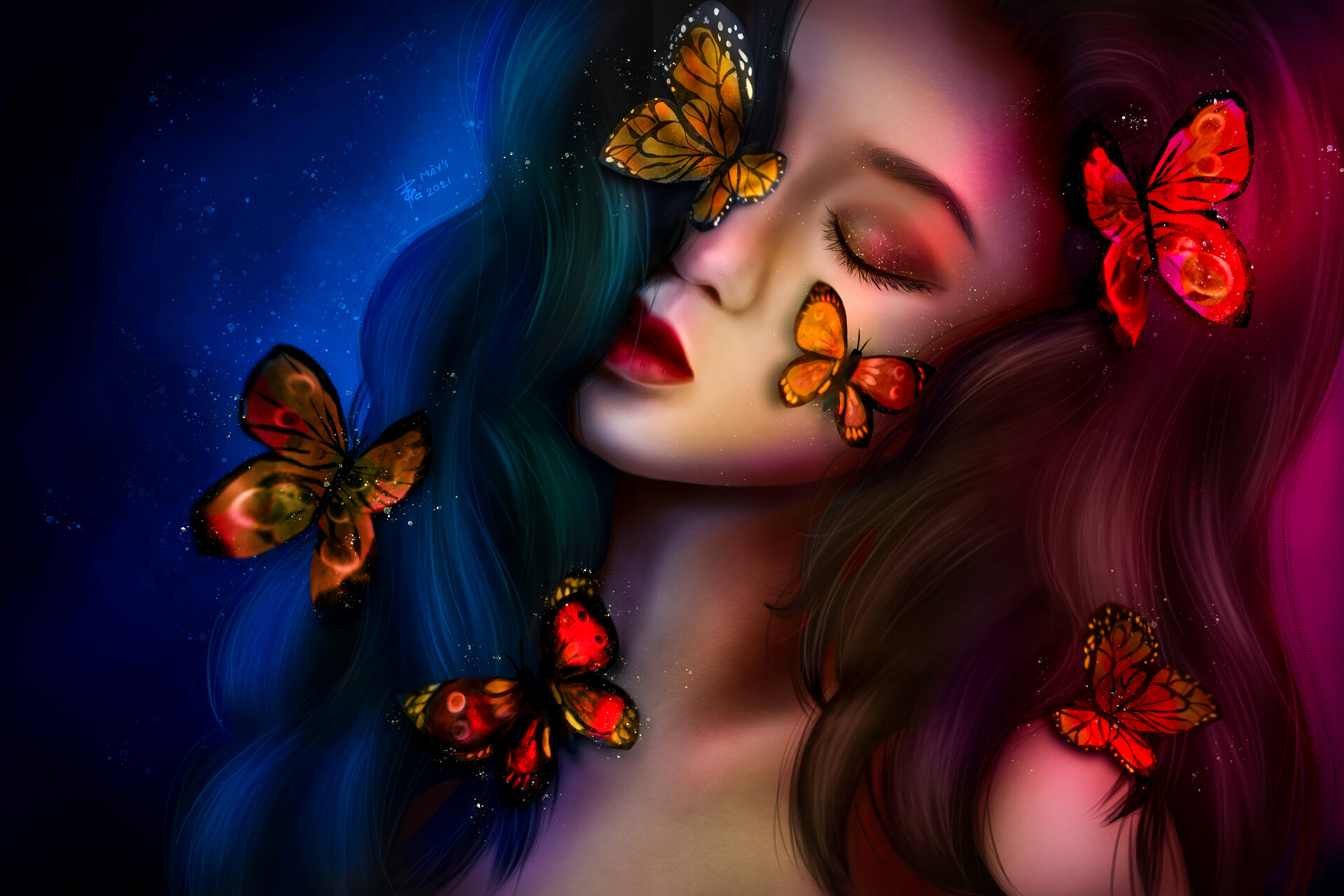 ArtStation - Semi Realistic Portrait