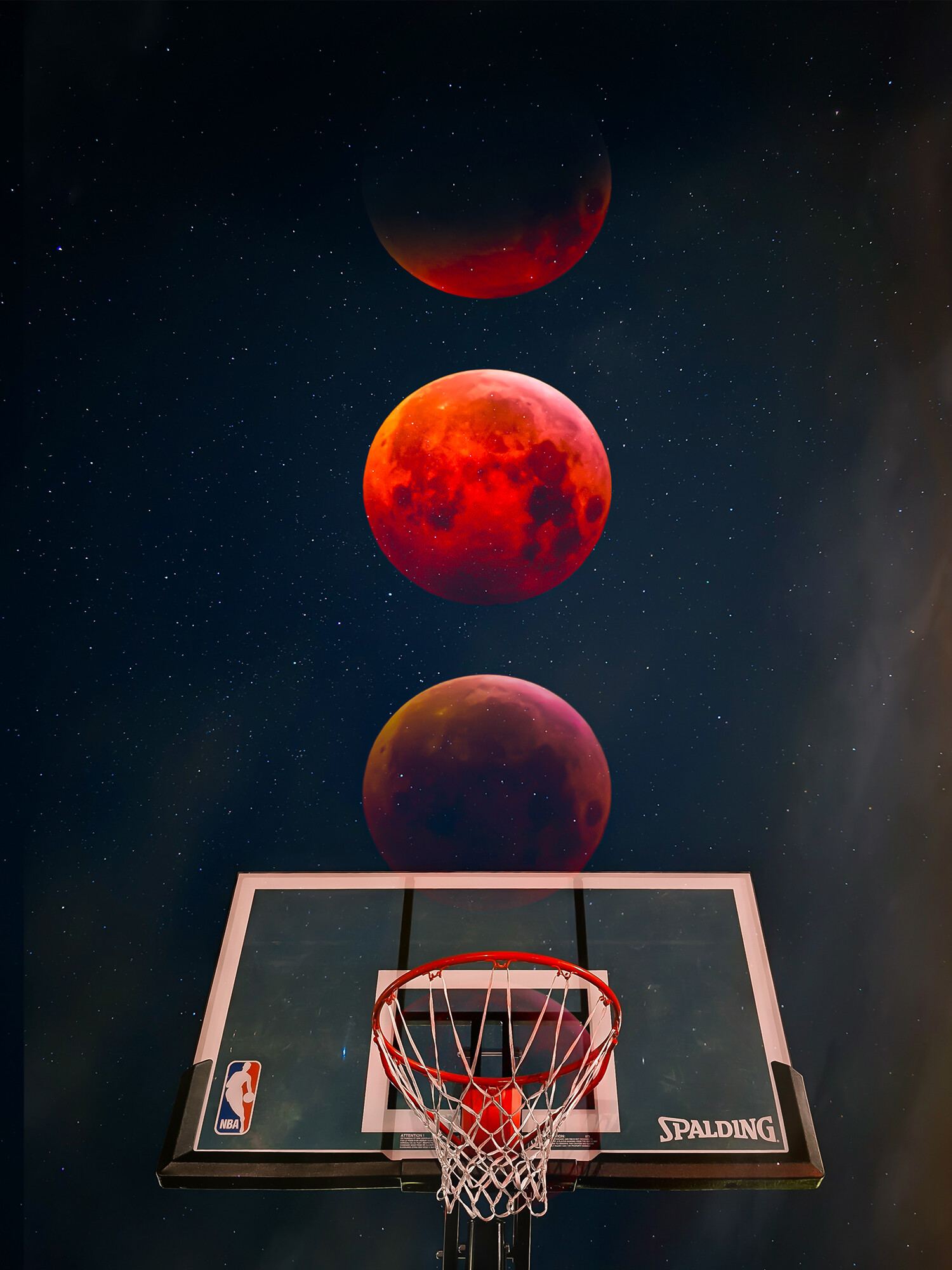ArtStation - Red Moon Basketball
