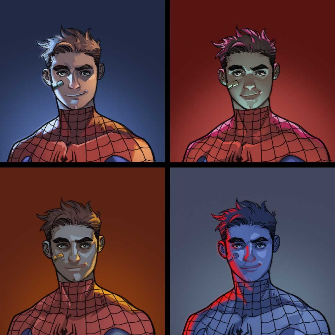 Artstation - Color Study On Peter Parker