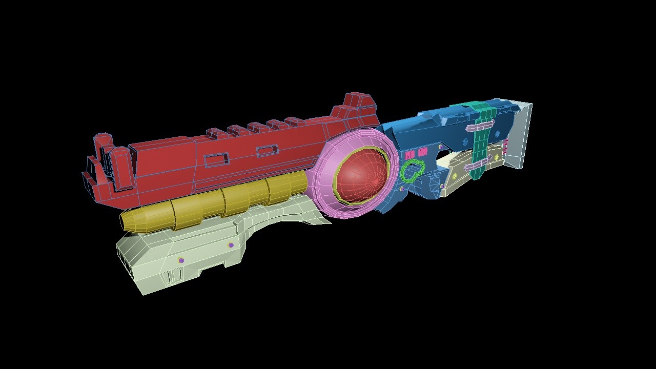 ArtStation - Sci Fi Fireball Gun - Game assest