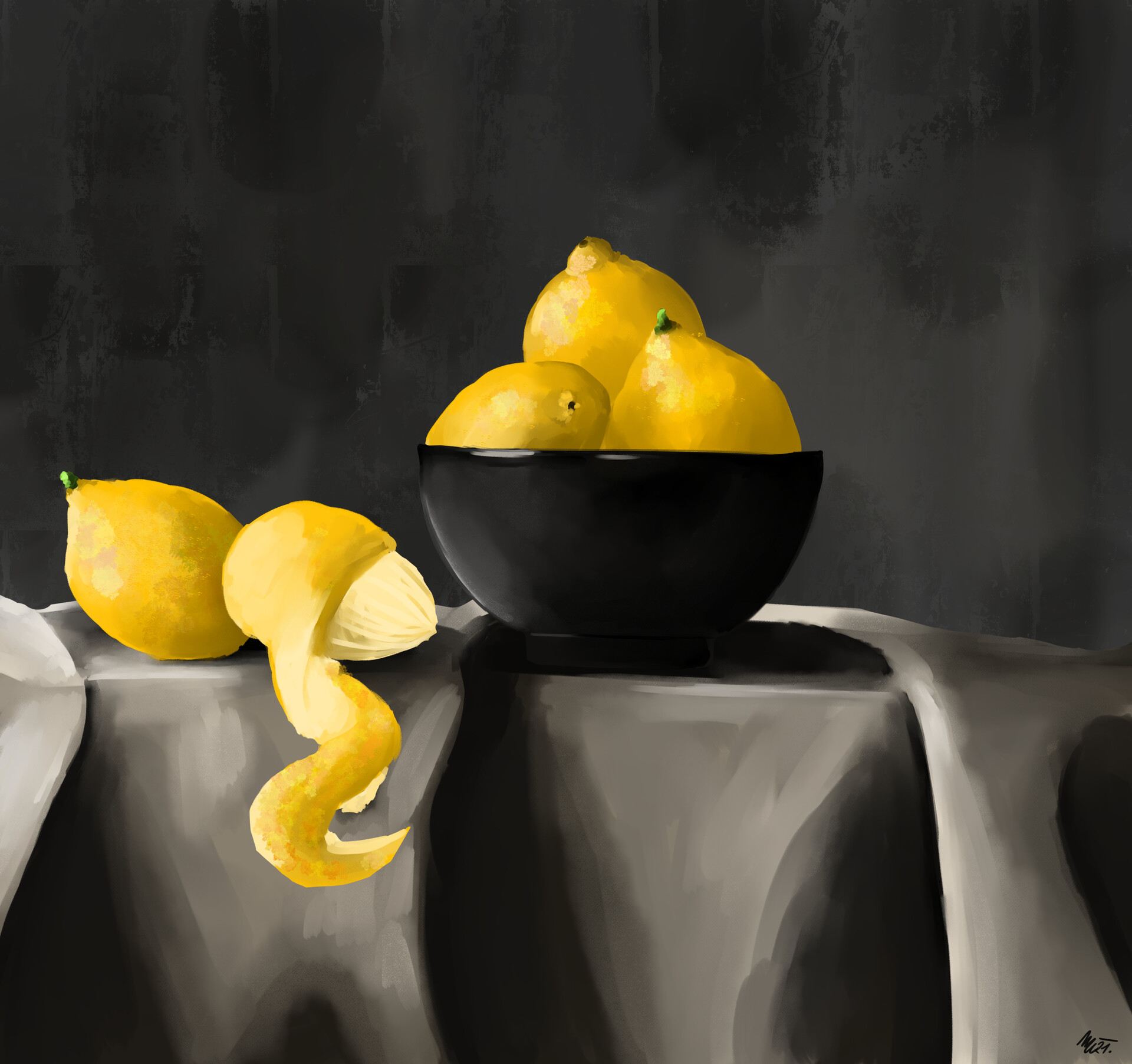 ArtStation - Still-life studie - lemons