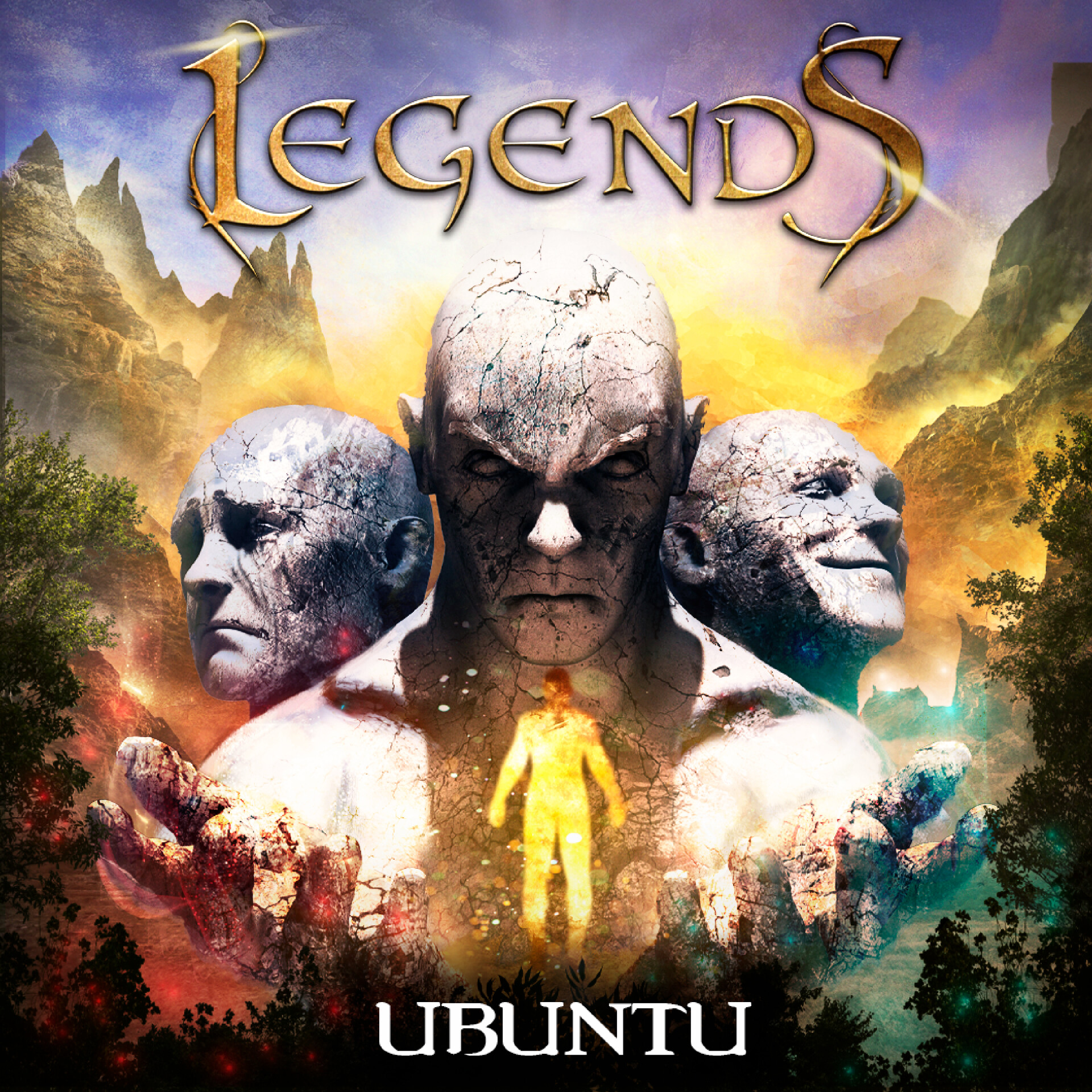 ArtStation - Cover Album LEGENDS Powe Metal Band (ALBUM UBUNTU)