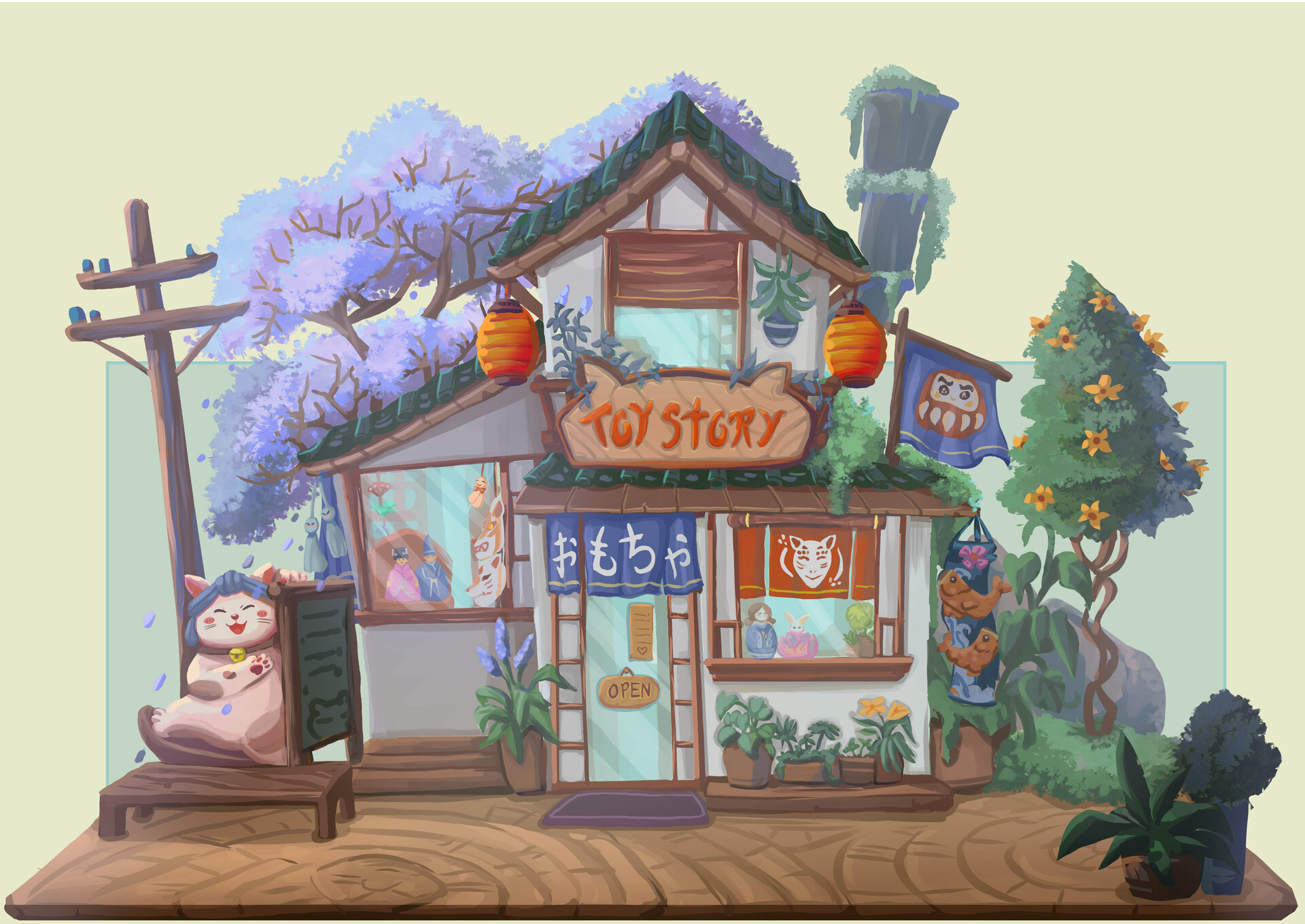 ArtStation - Japan Toy Store Design View