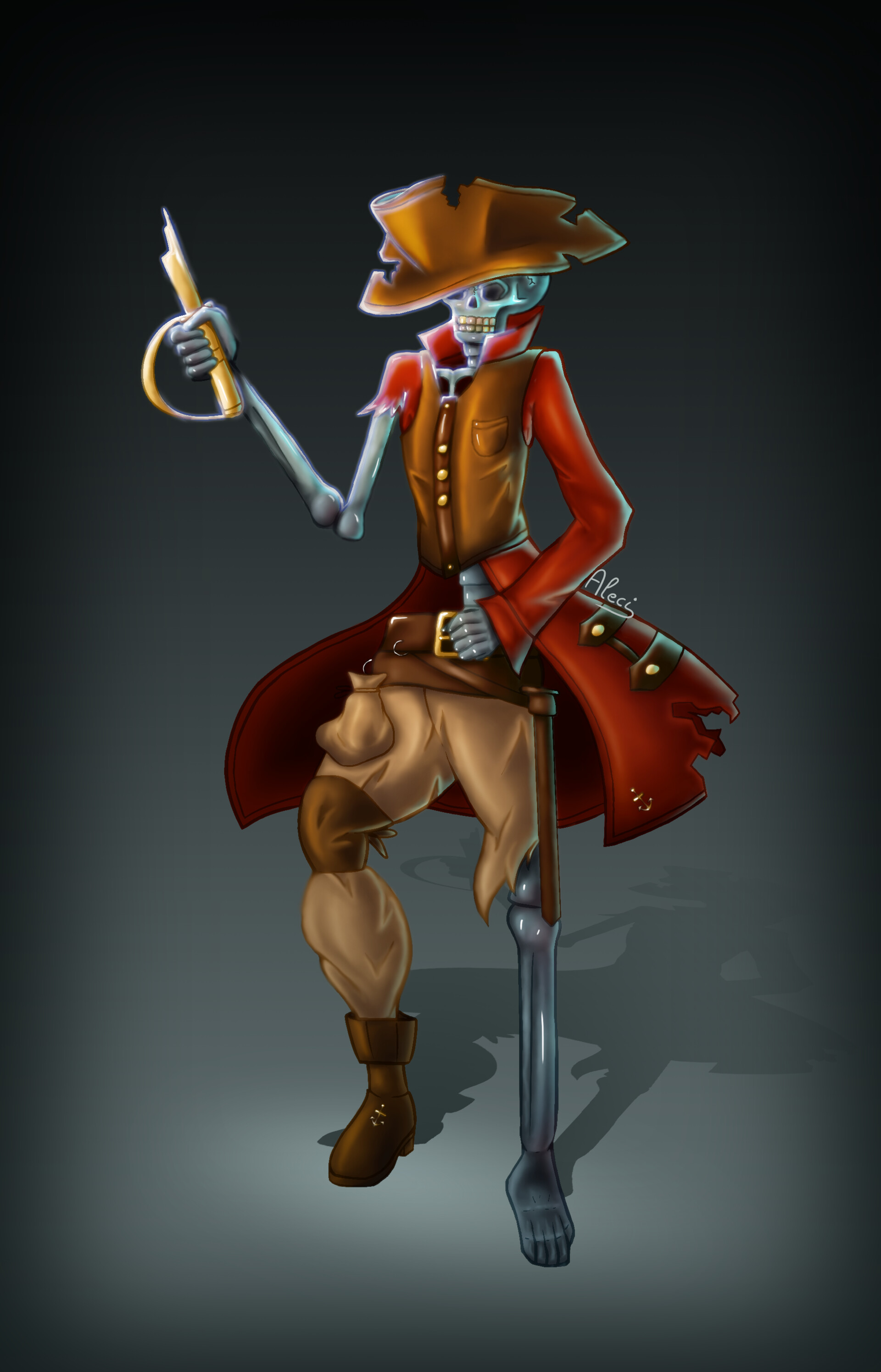 ArtStation - The Pirate Skeleton