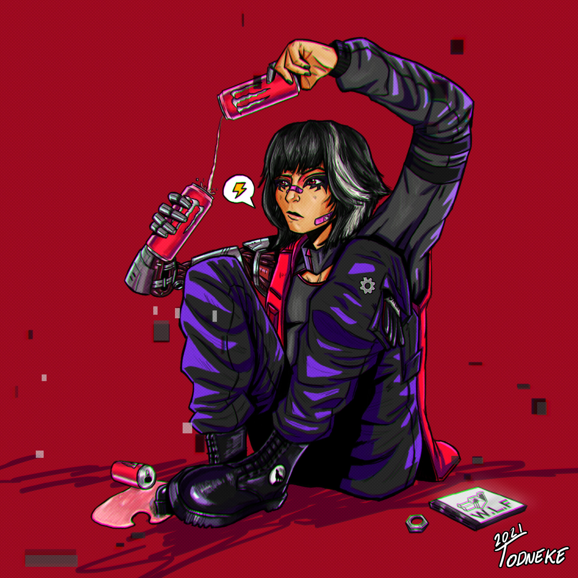 ArtStation - ******* ***** // A.K.A.: RED (Cyberpunk series)