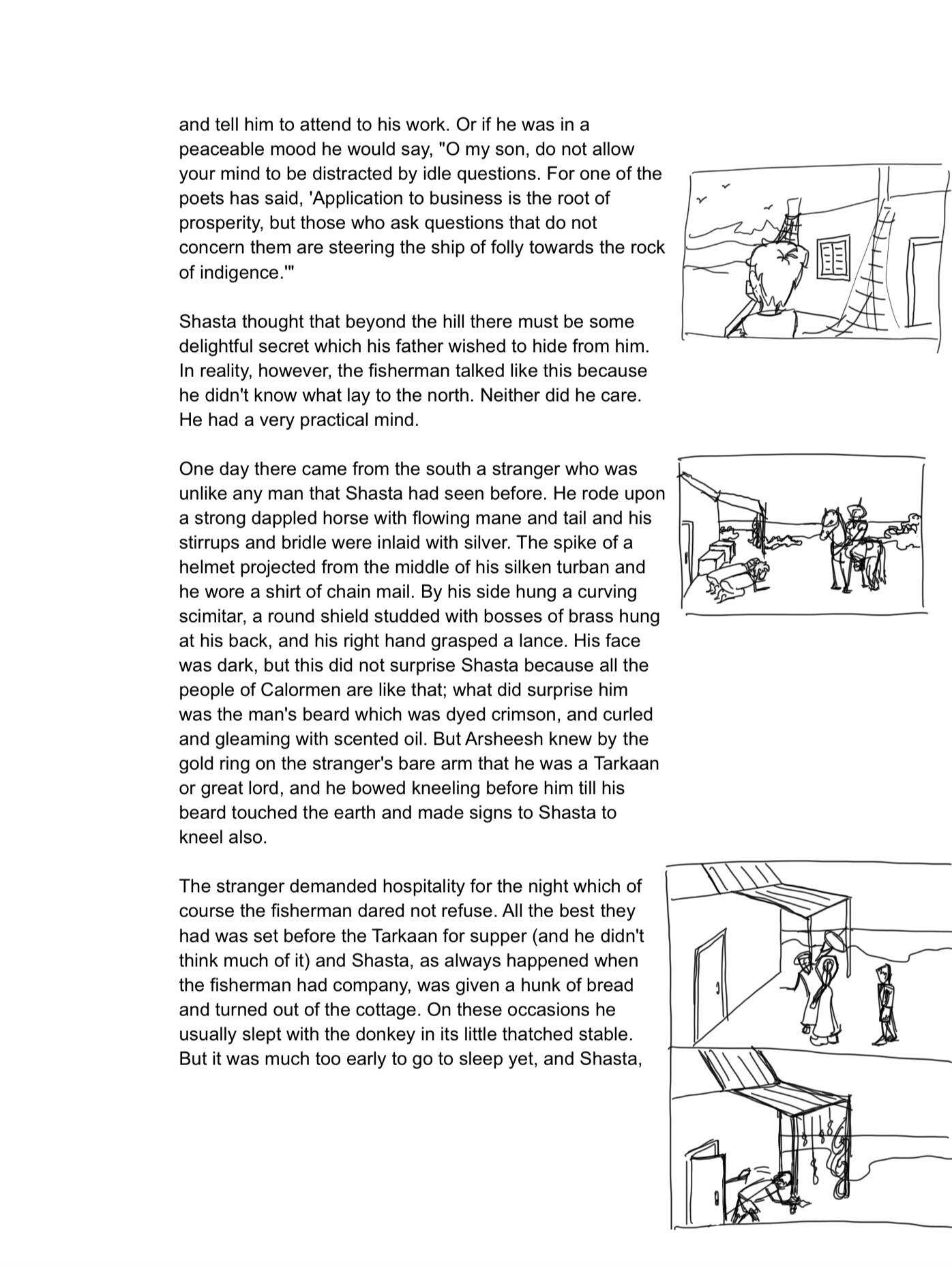 Erika Birkenes - Script Notes - The Horse and His Boy