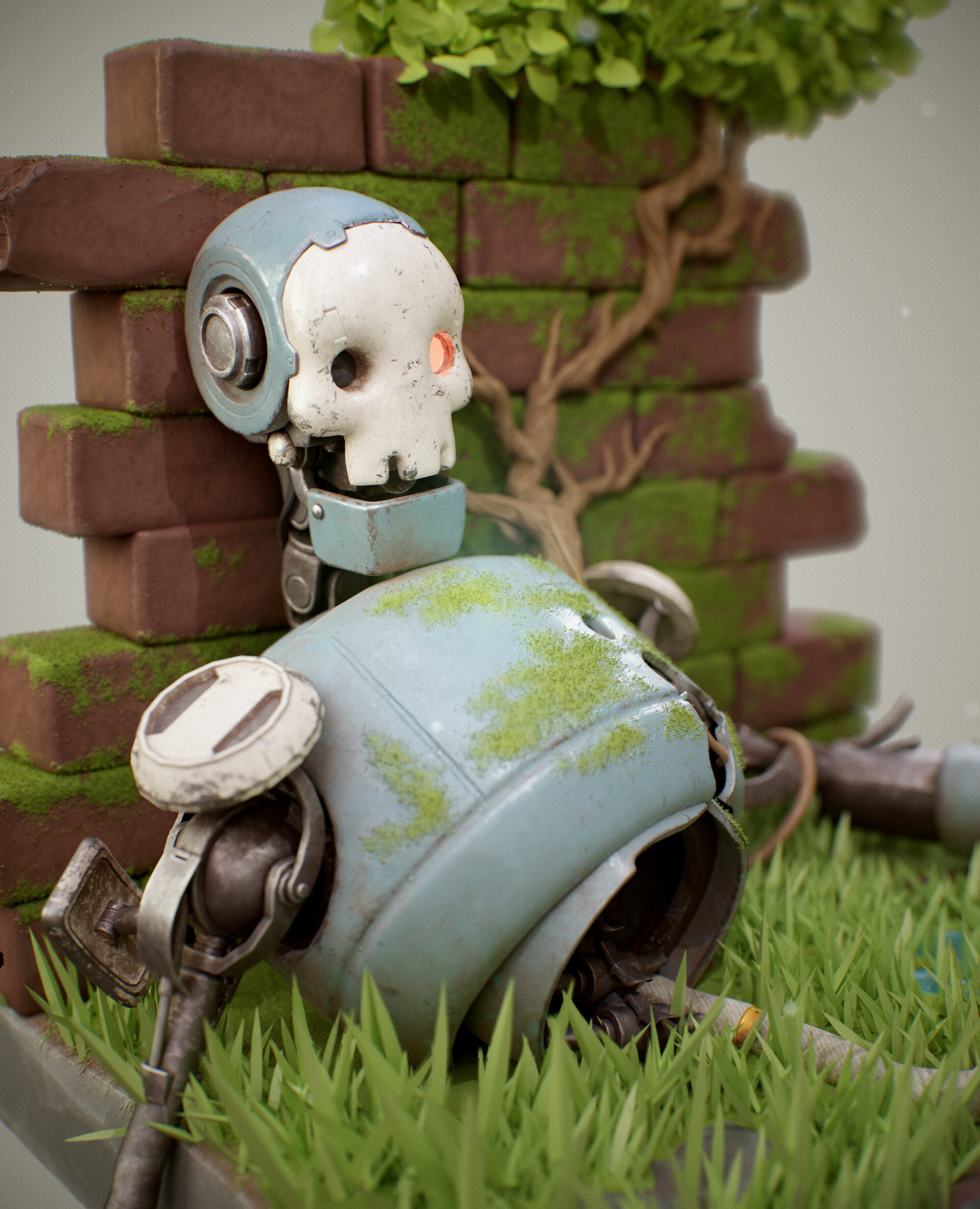 Art of Matthew Wood - Ruined Robot