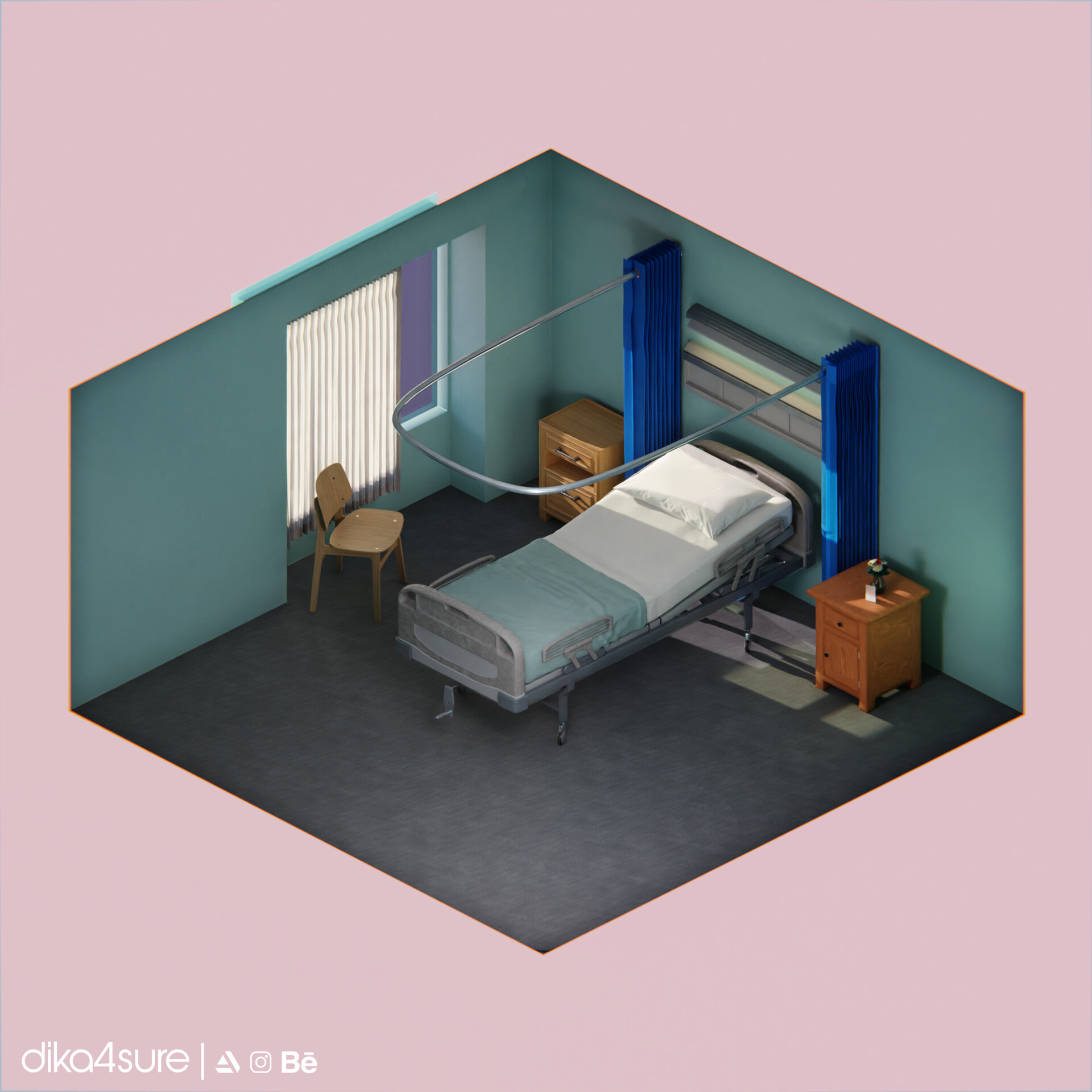 ArtStation - Last Flowers (Orthographic view)