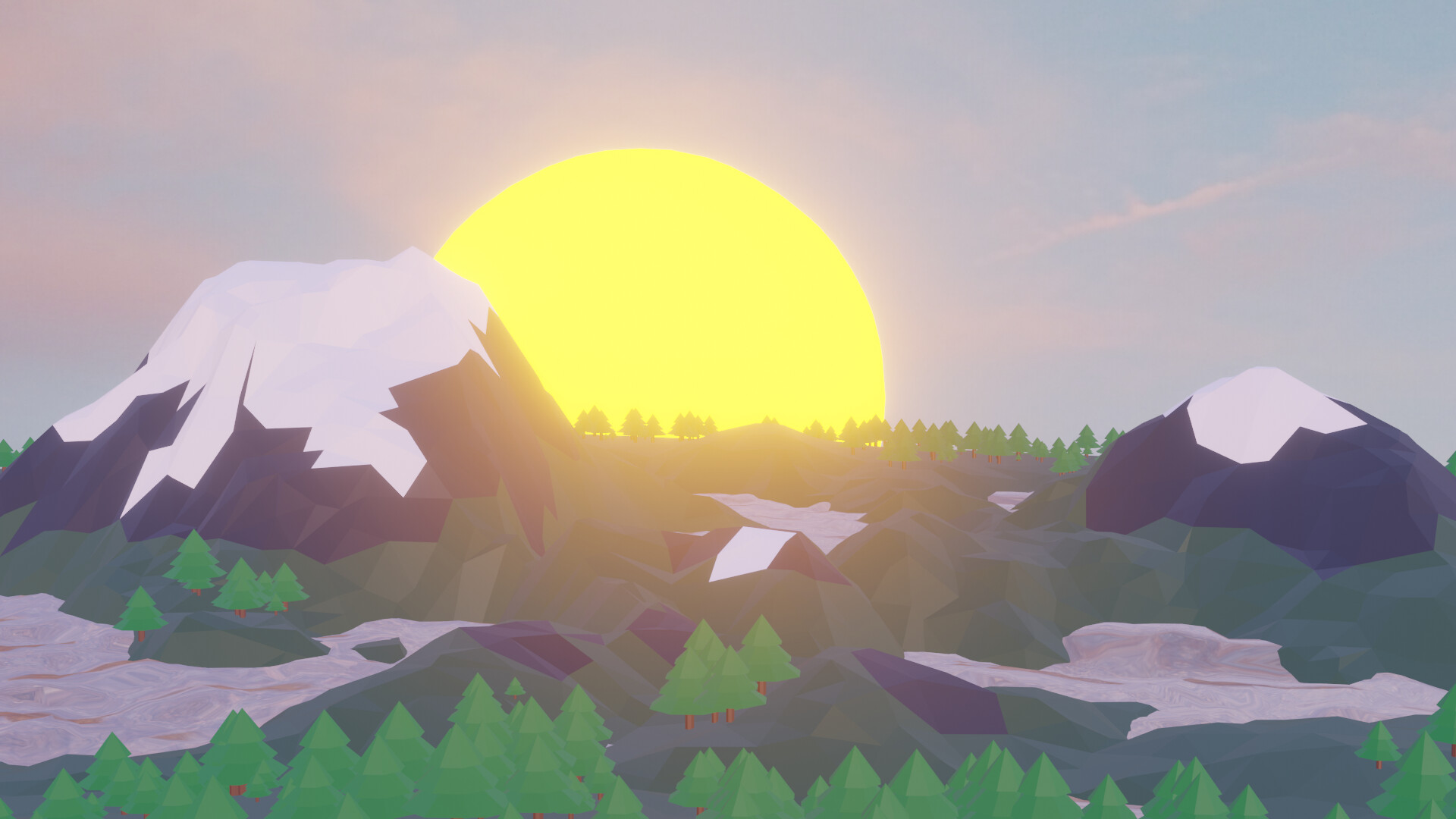 ArtStation - Low Poly Scene