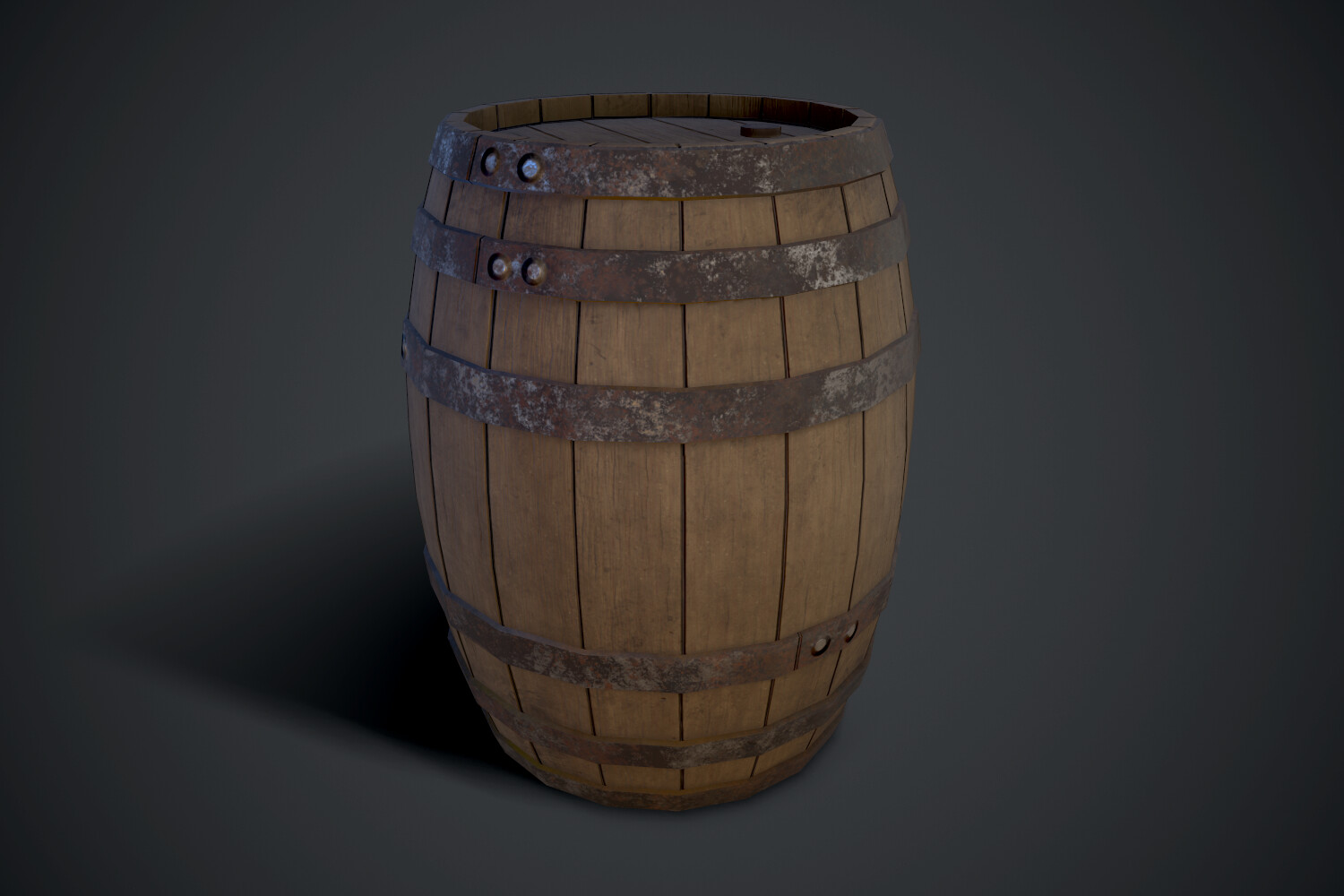 John Wild - LowPoly Wooden Barrel