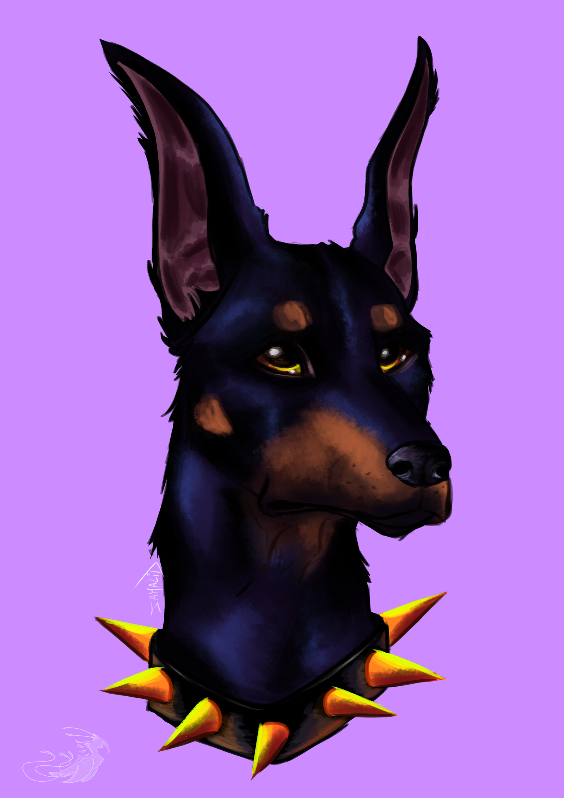ArtStation - Dobermann Pinscher