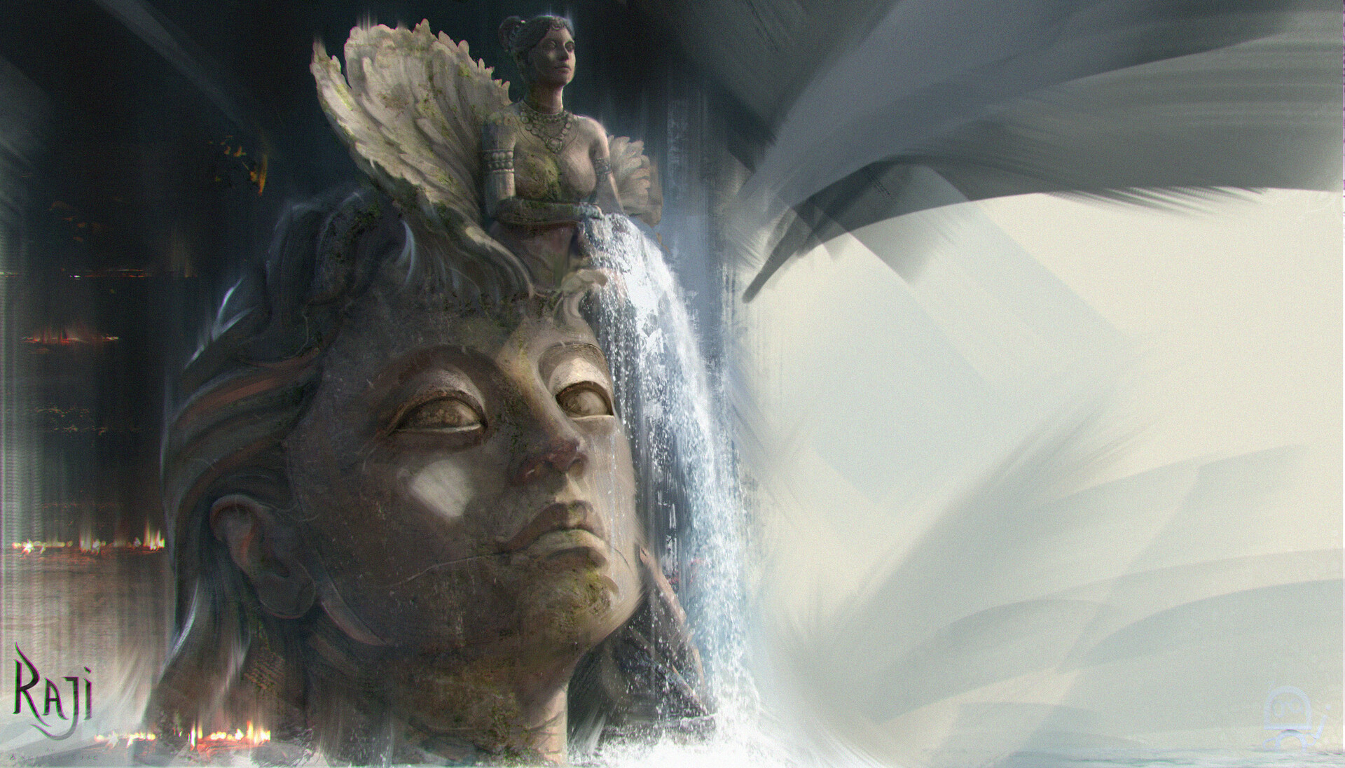 Nodding Heads Games - Concept Art of Raji | Various Illustrations