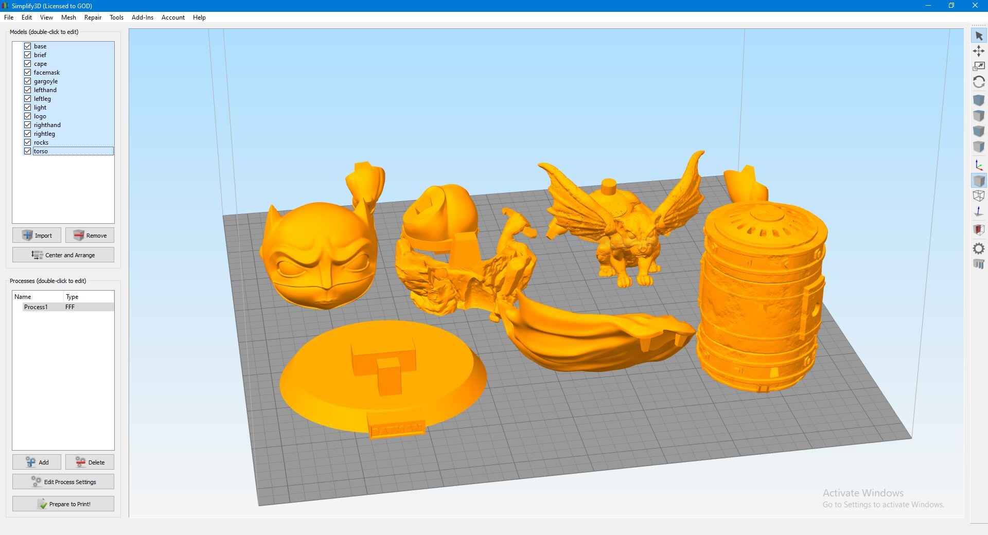 omegaheadstudio - Batman MInico