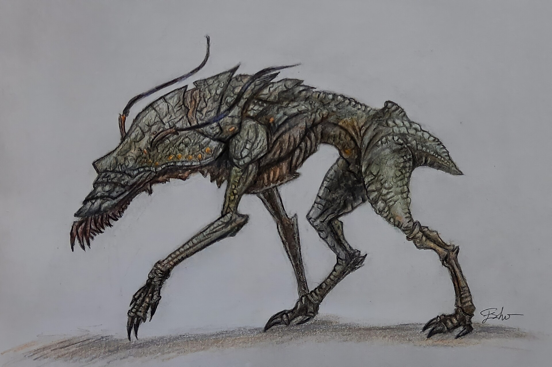 Alien Creature Drawing