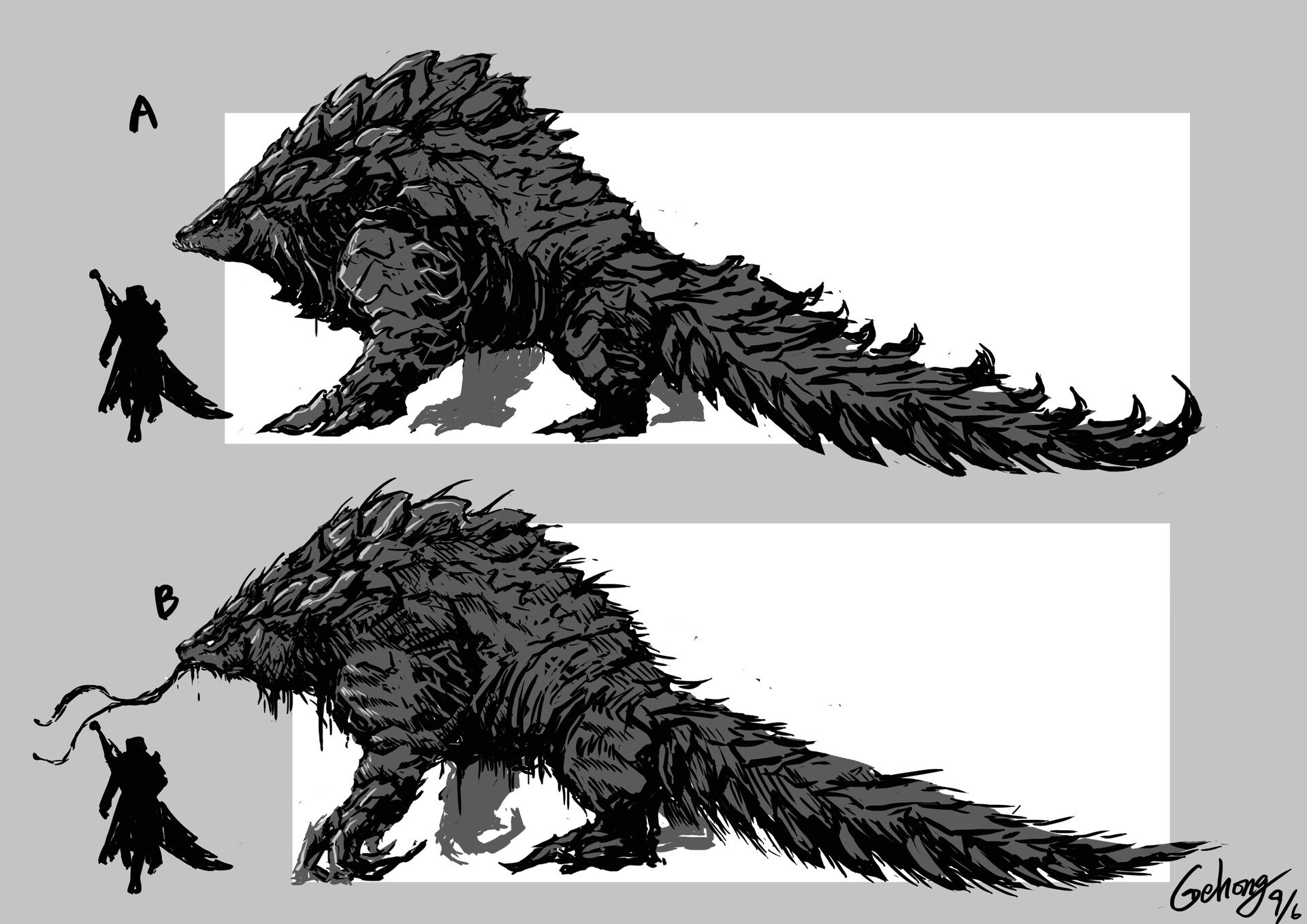 ArtStation - Pangolin monster